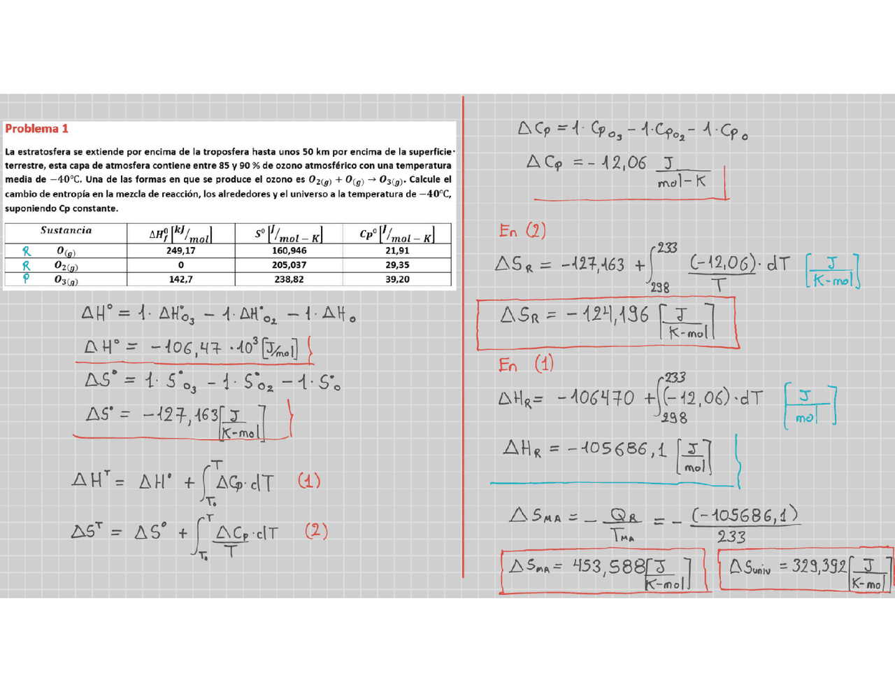Ejercicios de fisicoquimica 3er parcial - Docsity