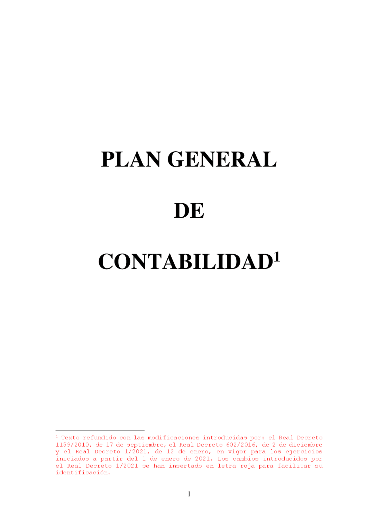 Plan General Contable - Docsity