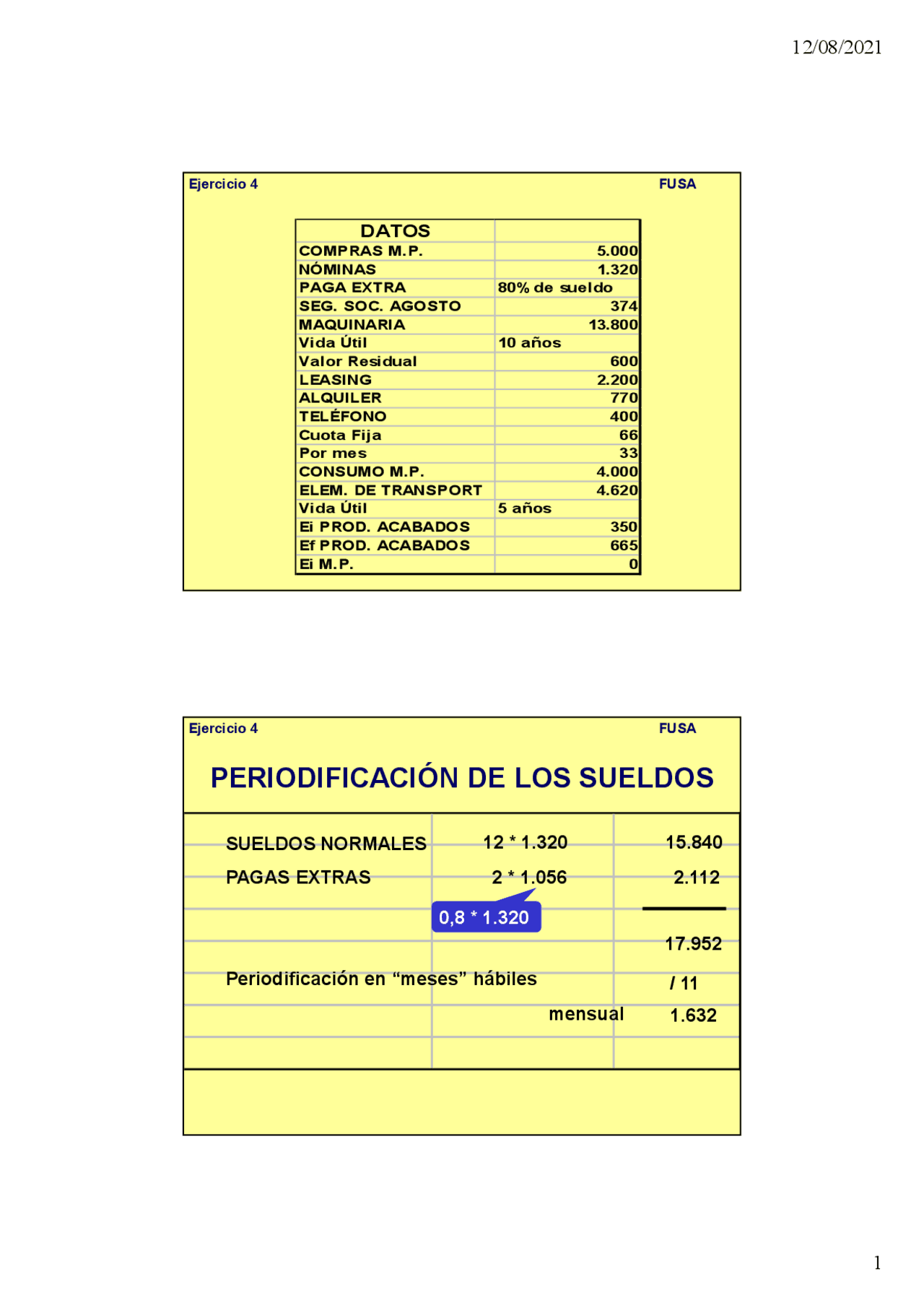 Ejercicios Tema 2 Costes Docsity