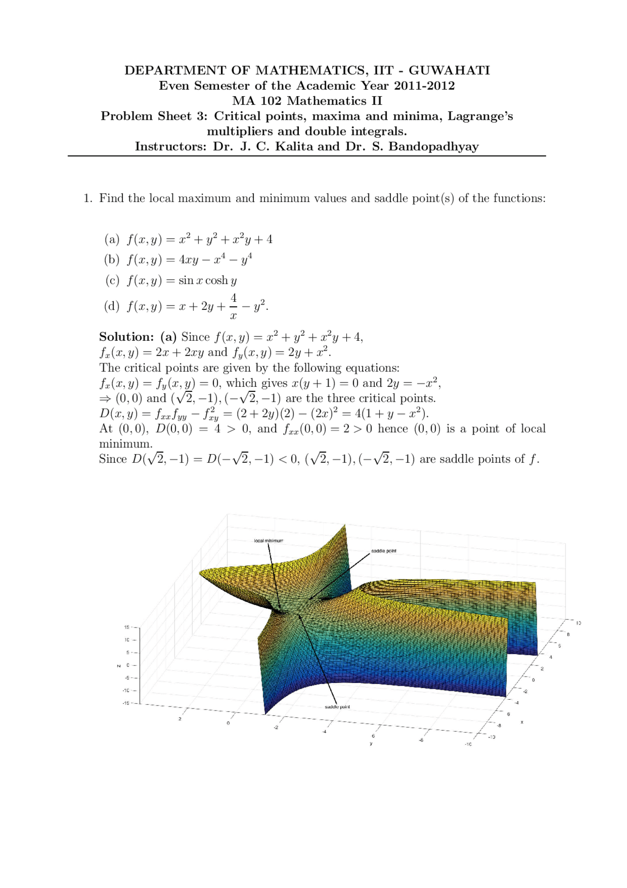Mathematics Assignment Docsity
