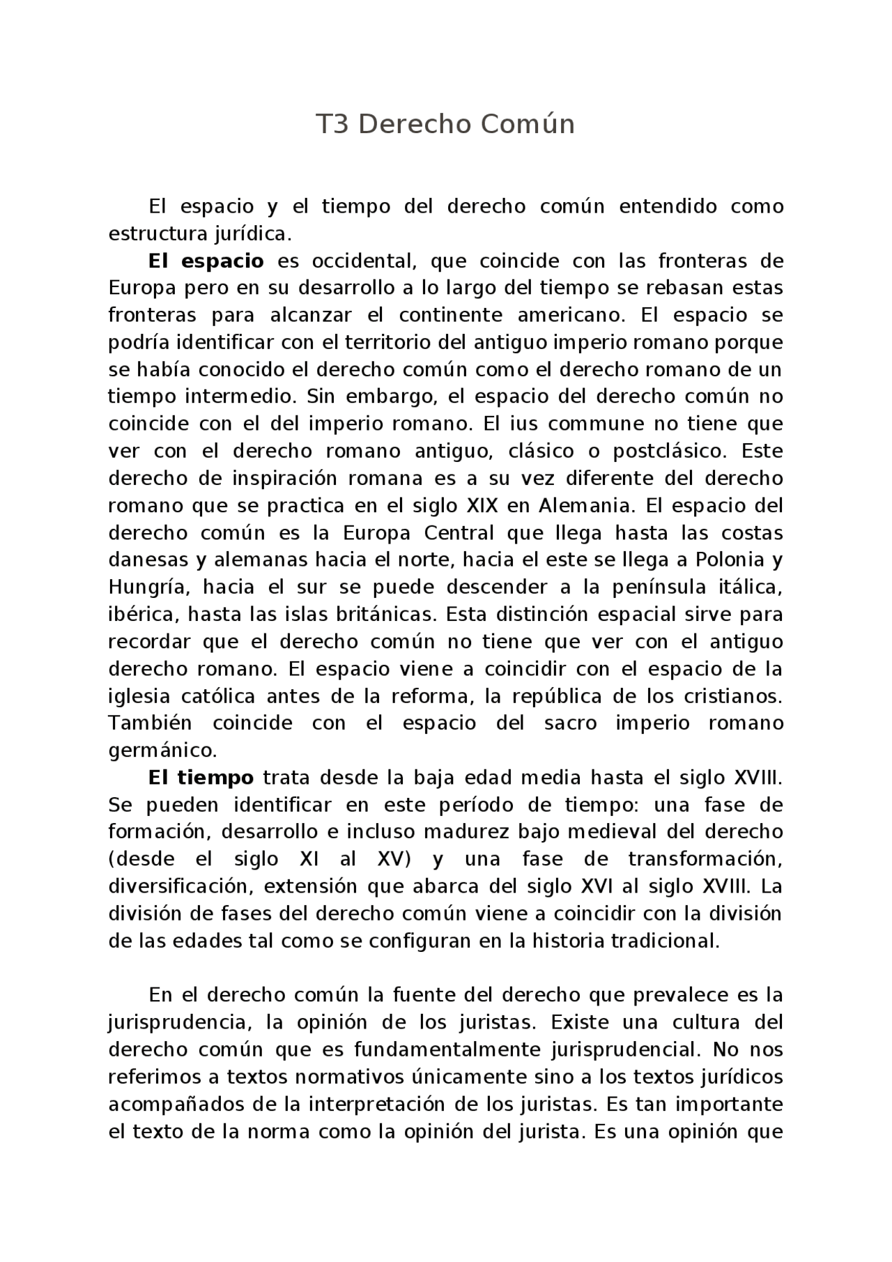 Apunts De Derecho Común Docsity