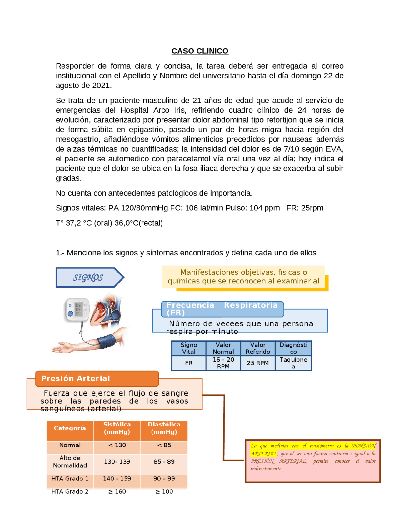 Caso Clinico Apendicitis Docsity