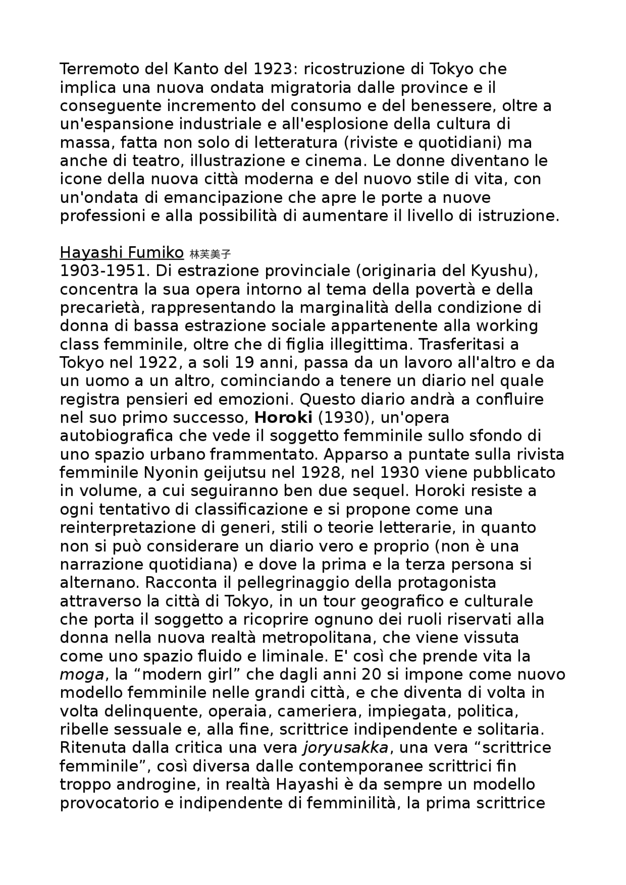 Appunti Di Letteratura Giapponese 2 Seconda Parte Docsity