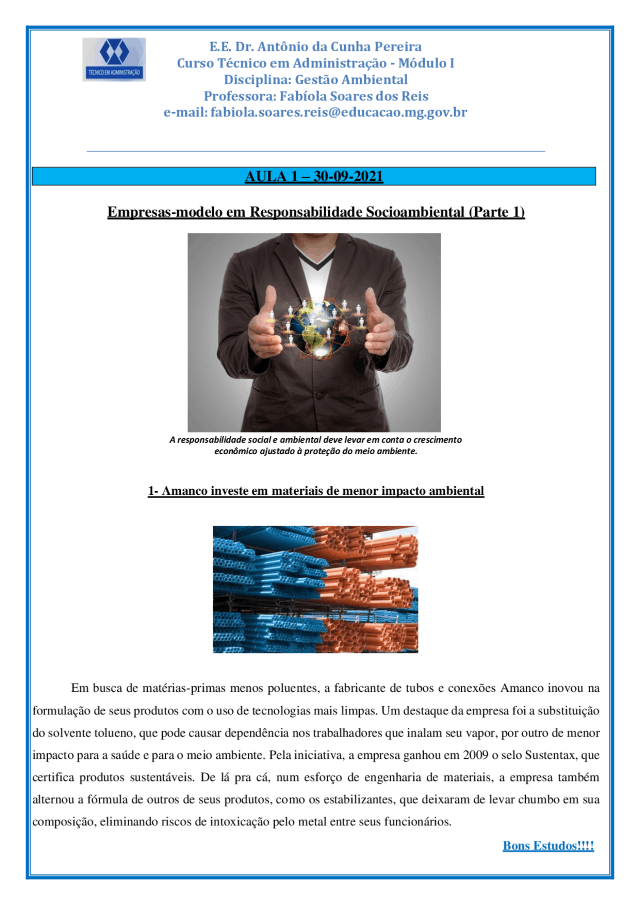 GestÃo Ambiental Curso Docsity