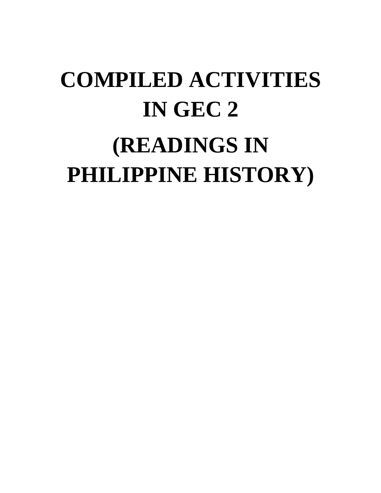 Requirements In History Docsity