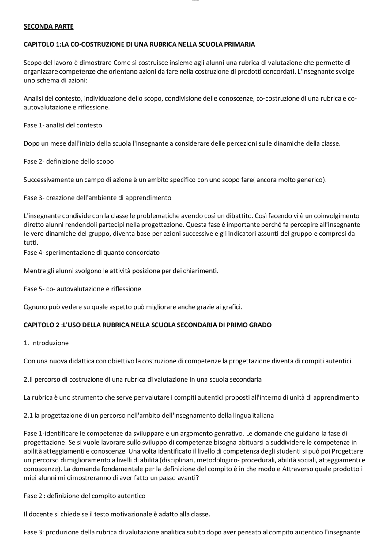 Valutare Nella Scuola E Nei Contesti Educativi Parte Seconda Docsity