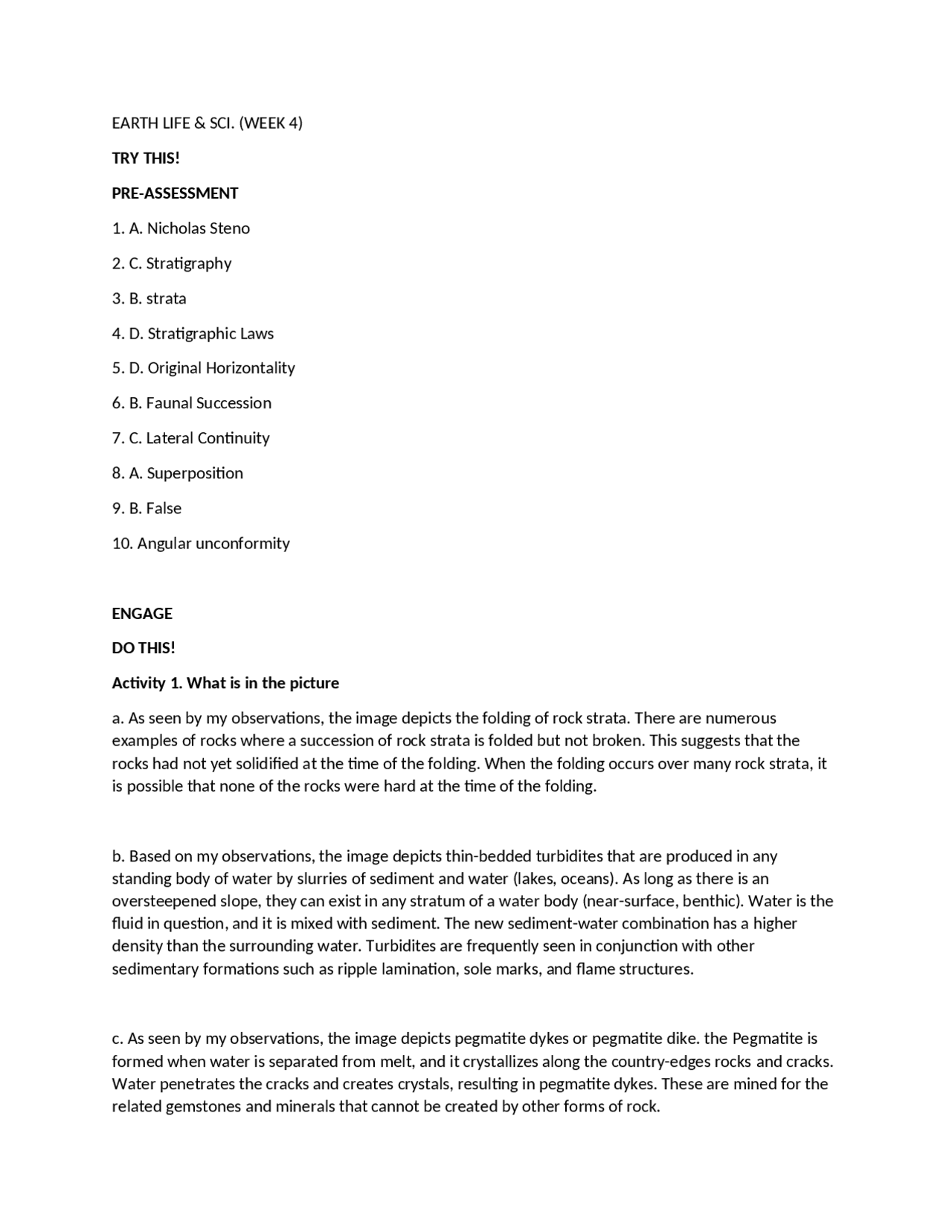 Geology Week 4: Understanding Stratigraphy and Relative Dating ...