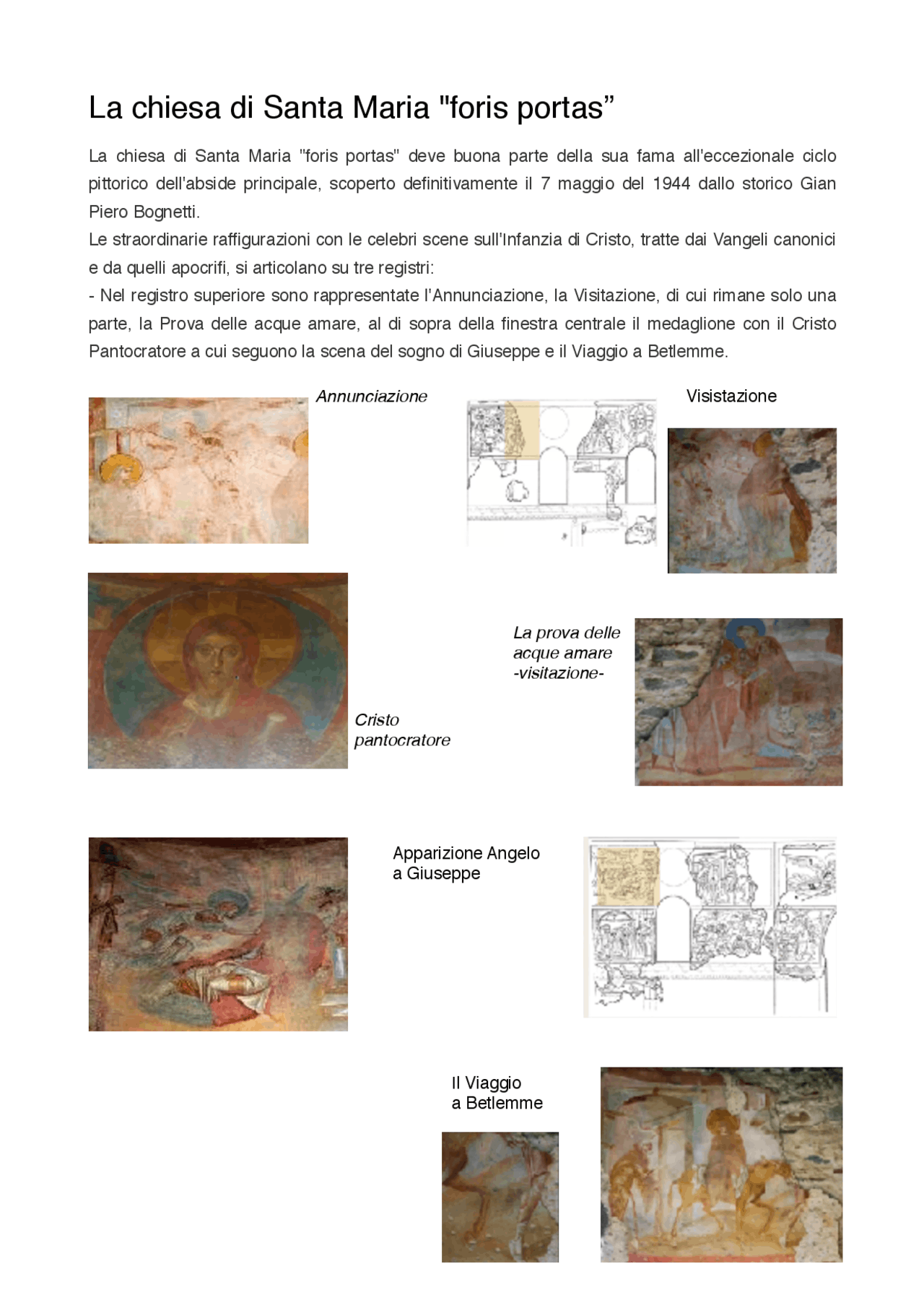 Appunti chiesa di Santa Maria Foris Portas - Docsity