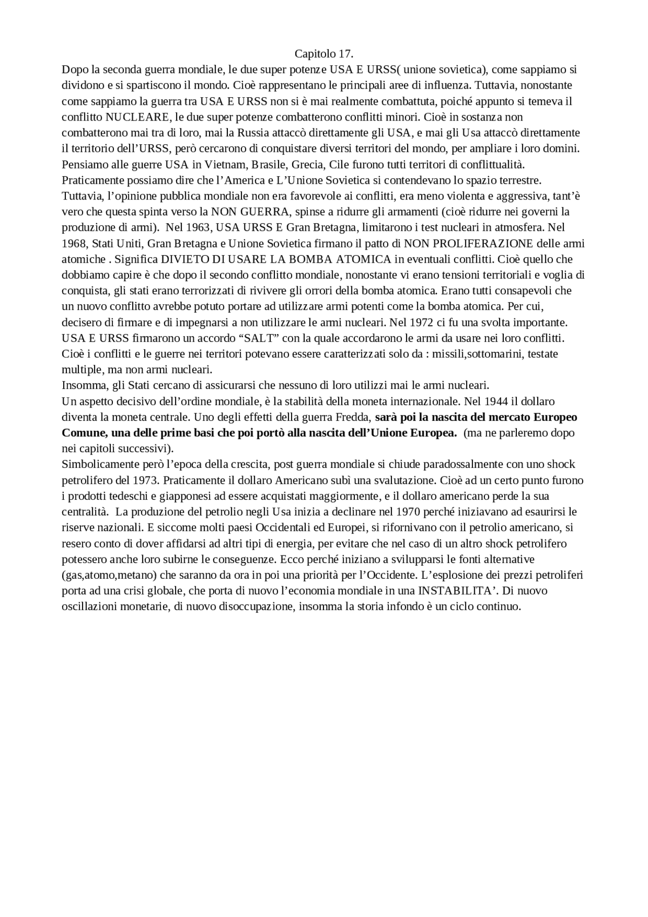 Riassunti Di Storia Docsity