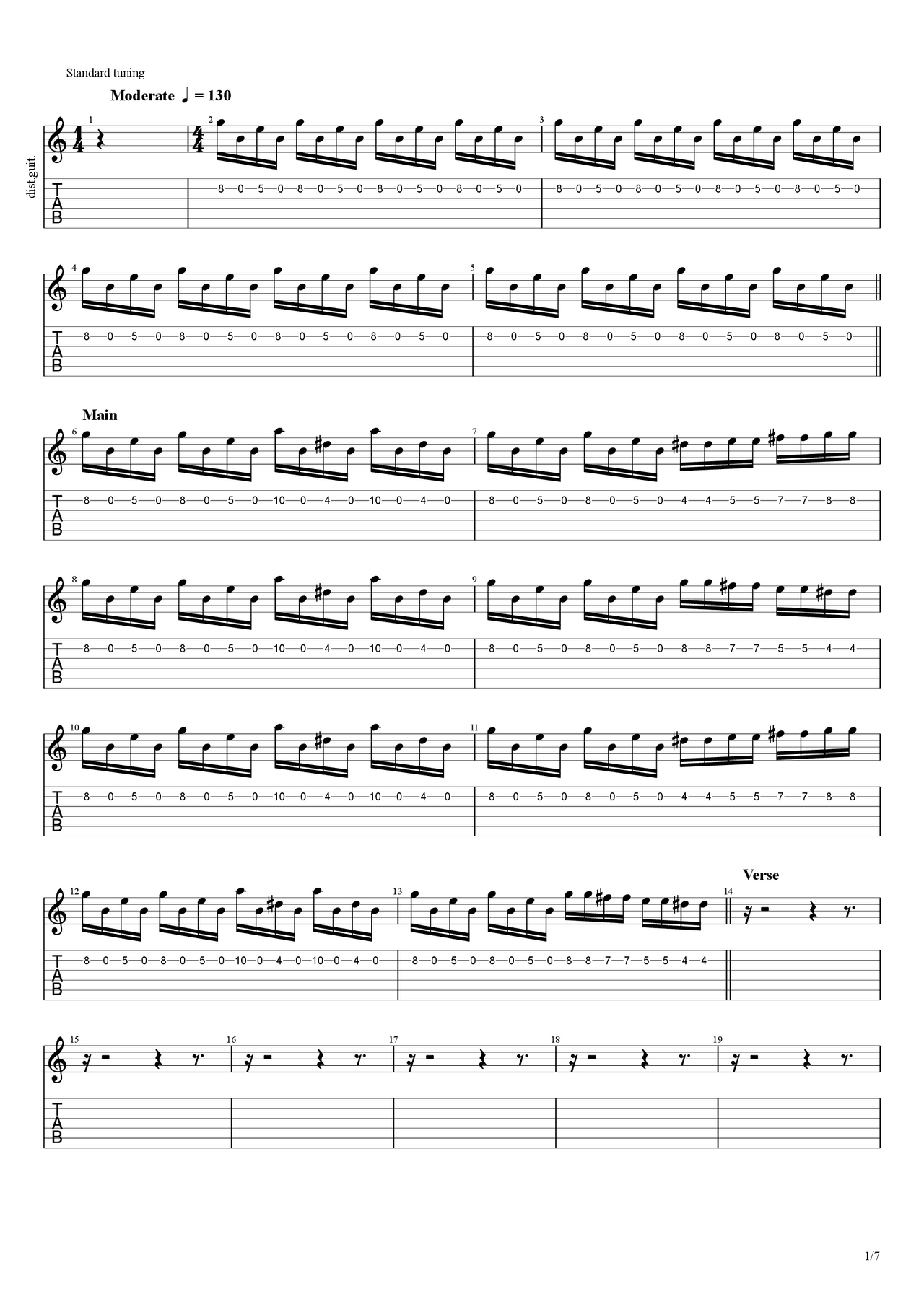 Esercizi per chitarra solista - Docsity