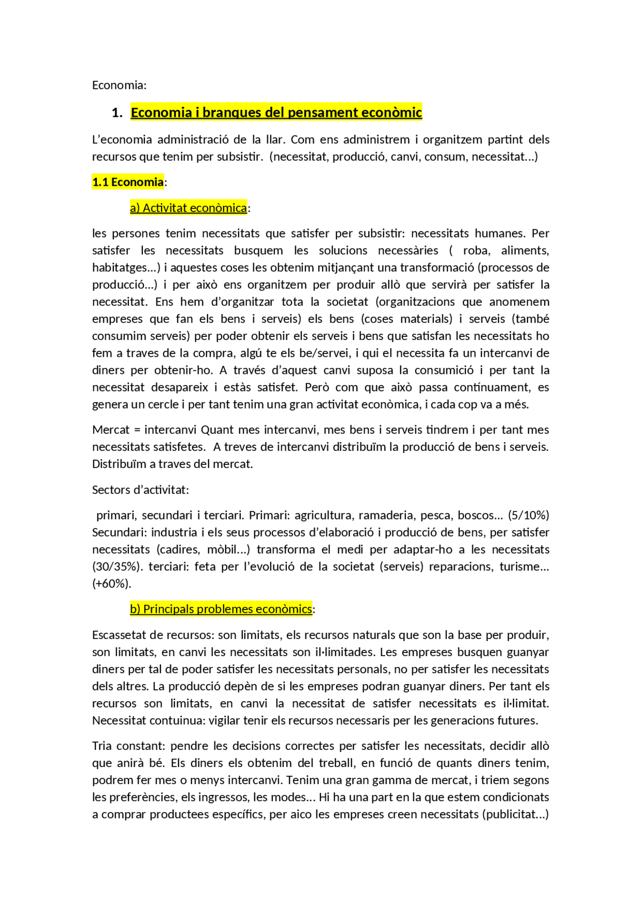 Apunts Economia Any 20212022 Docsity