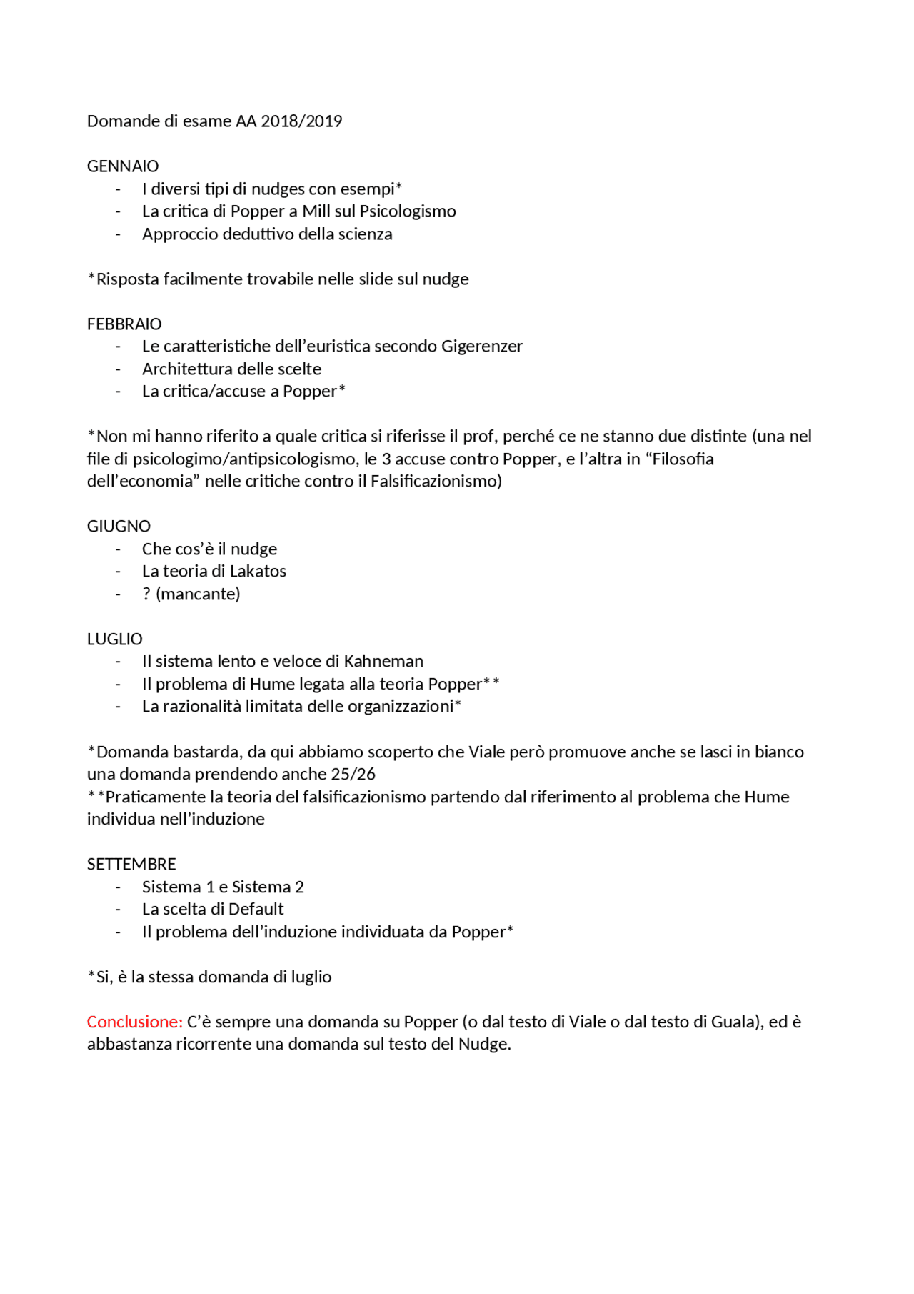 Domande esame di philosophy of social Knowledge - Docsity