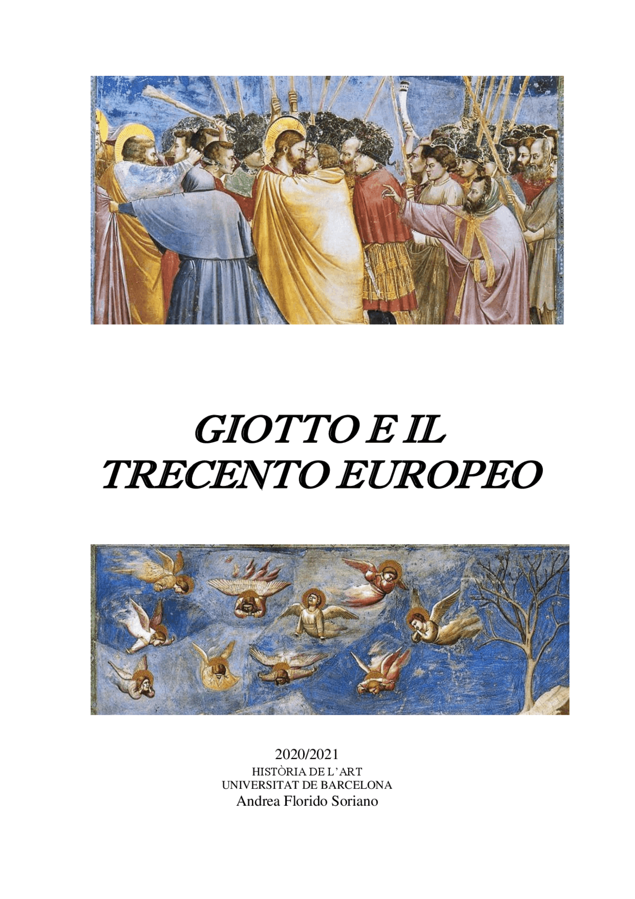 Giotto i el Trecento Europeu - Docsity