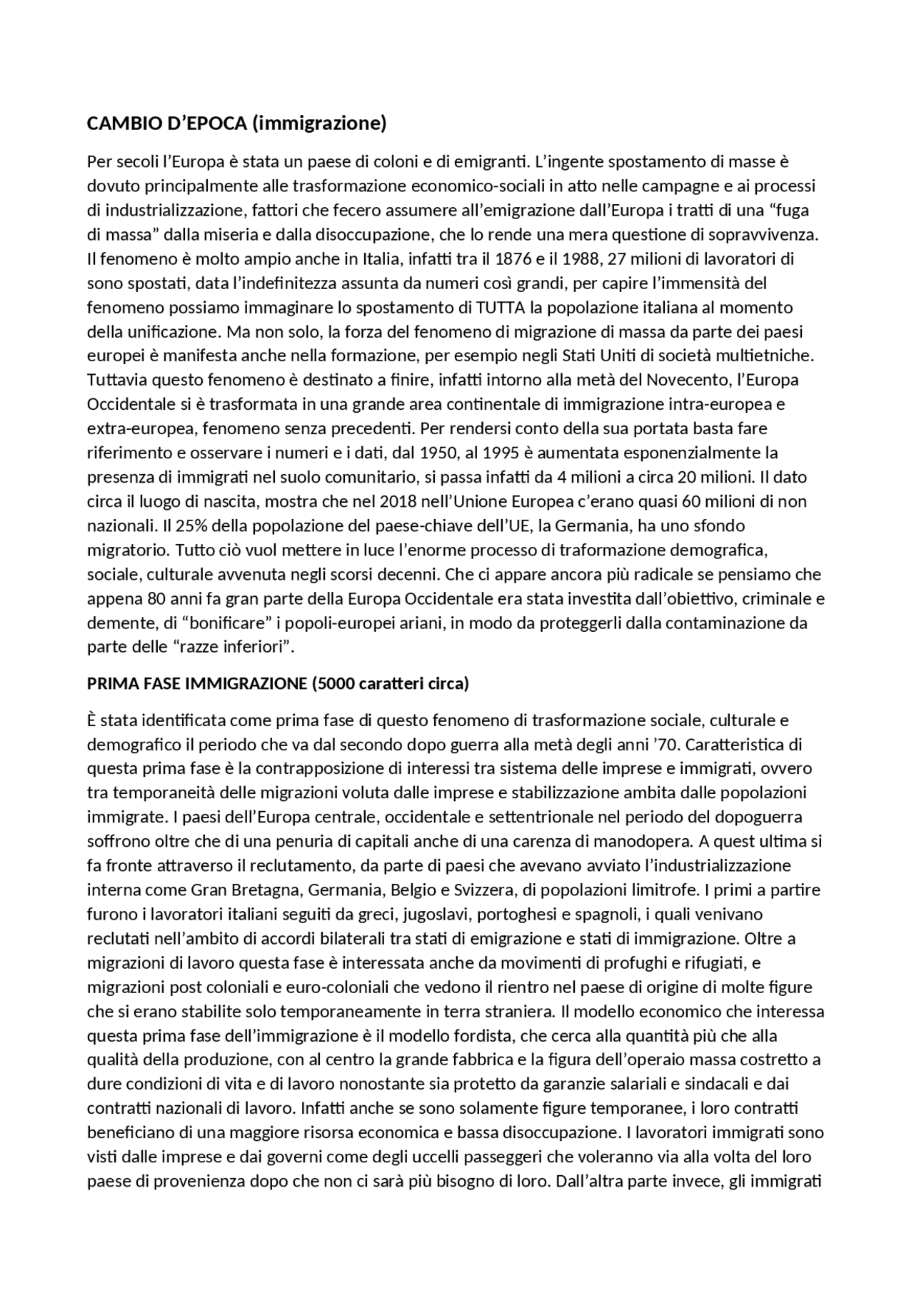 Svolgimento Tracce Esame Docsity