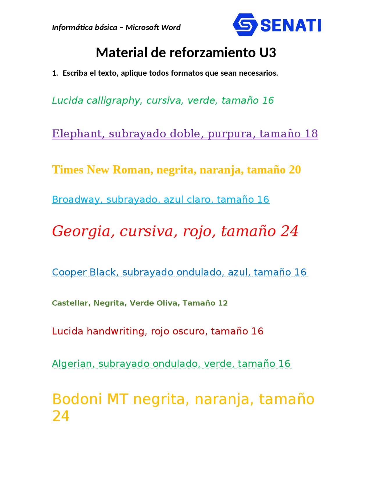 Desarrollo De Reforzamiento Sobre Informática Docsity