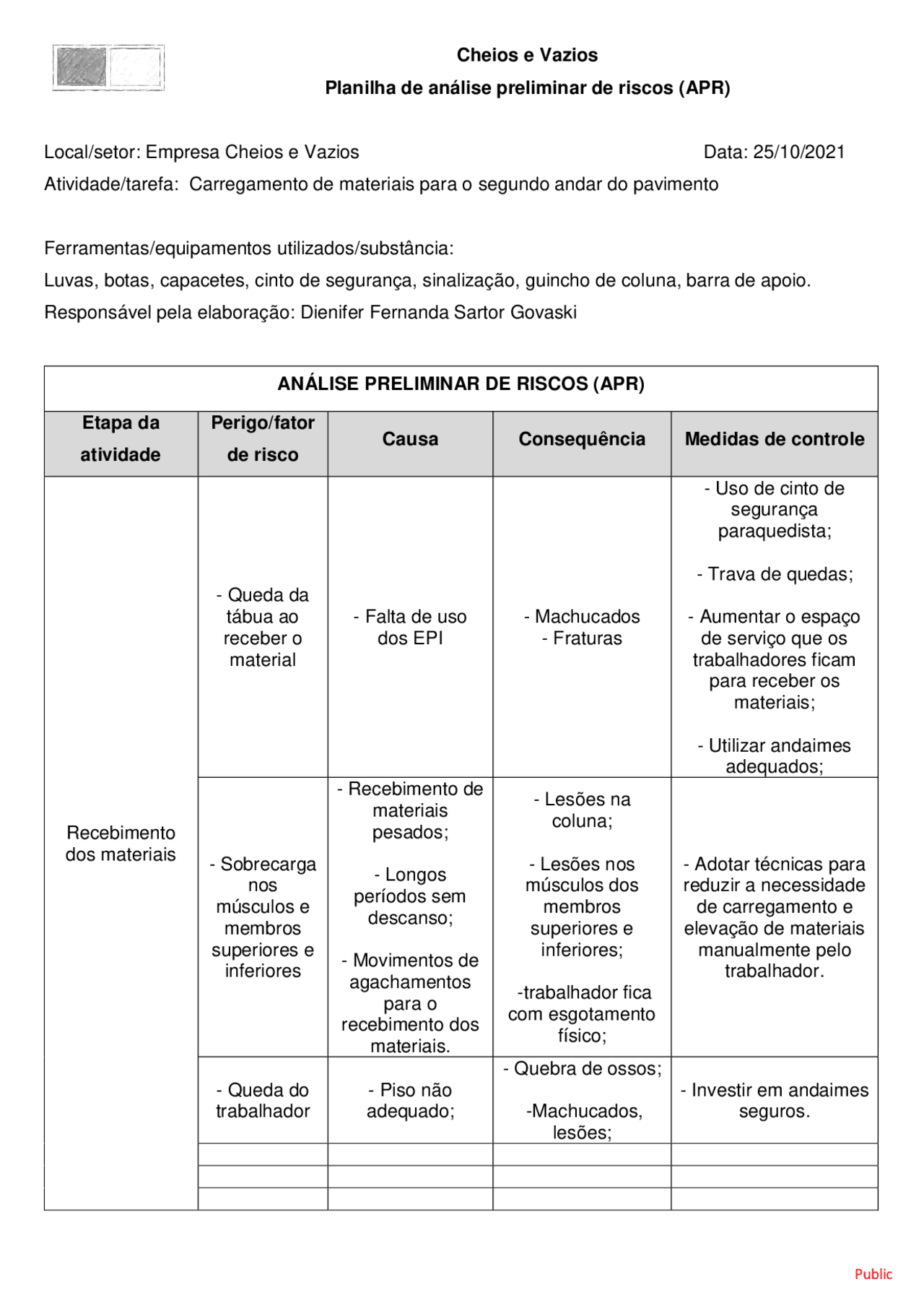 At 03 Uc03 Analise E Controle De Riscos Docsity