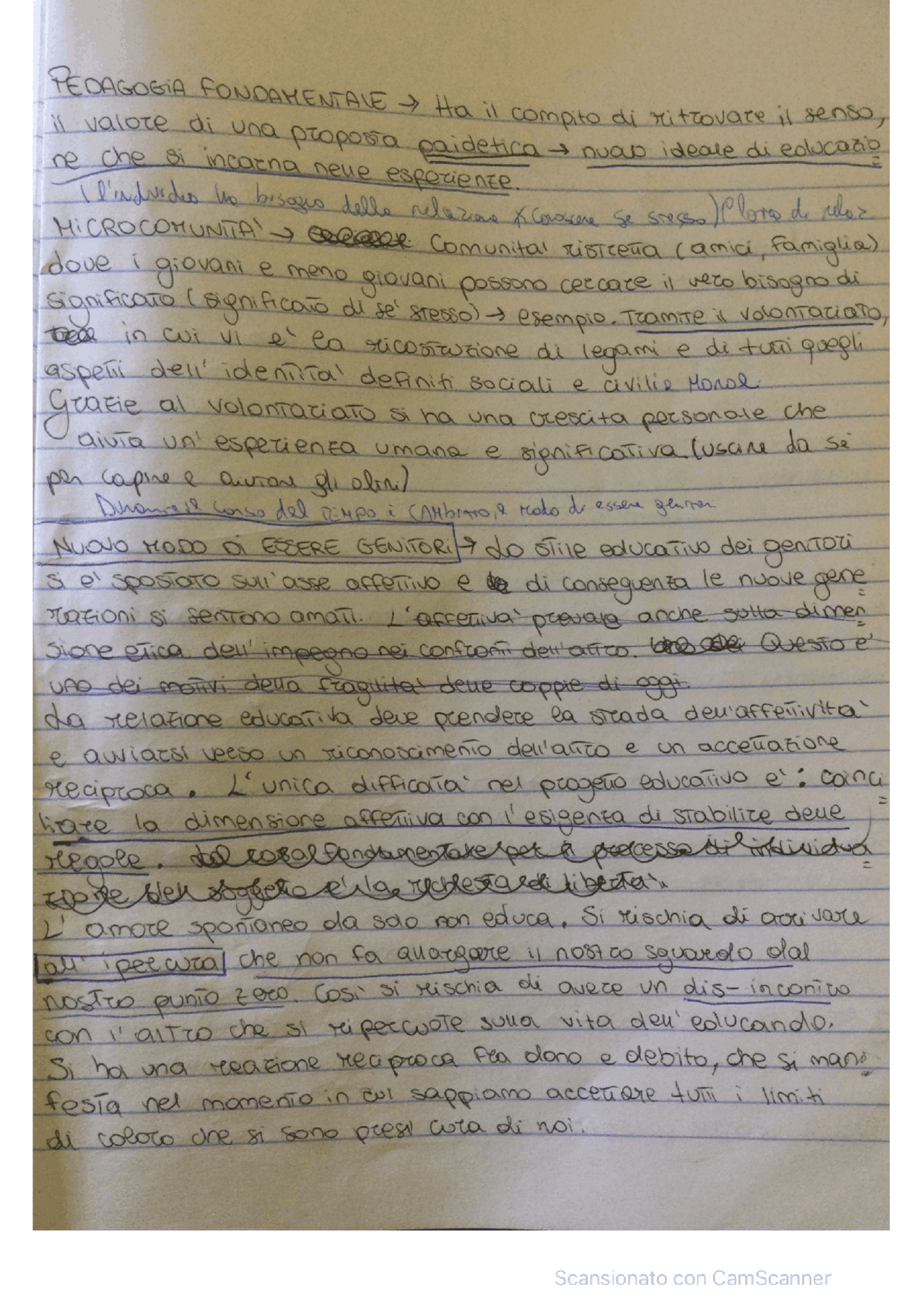 Riassunto Pedagogia Scienze Delleducazione Primaria Docsity