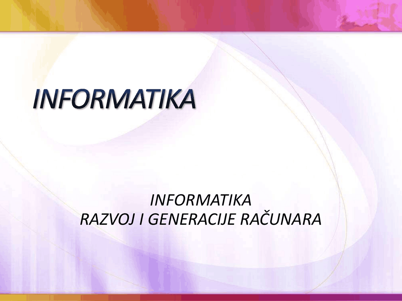 Istorija racunara hehehehehehehehhe - Docsity