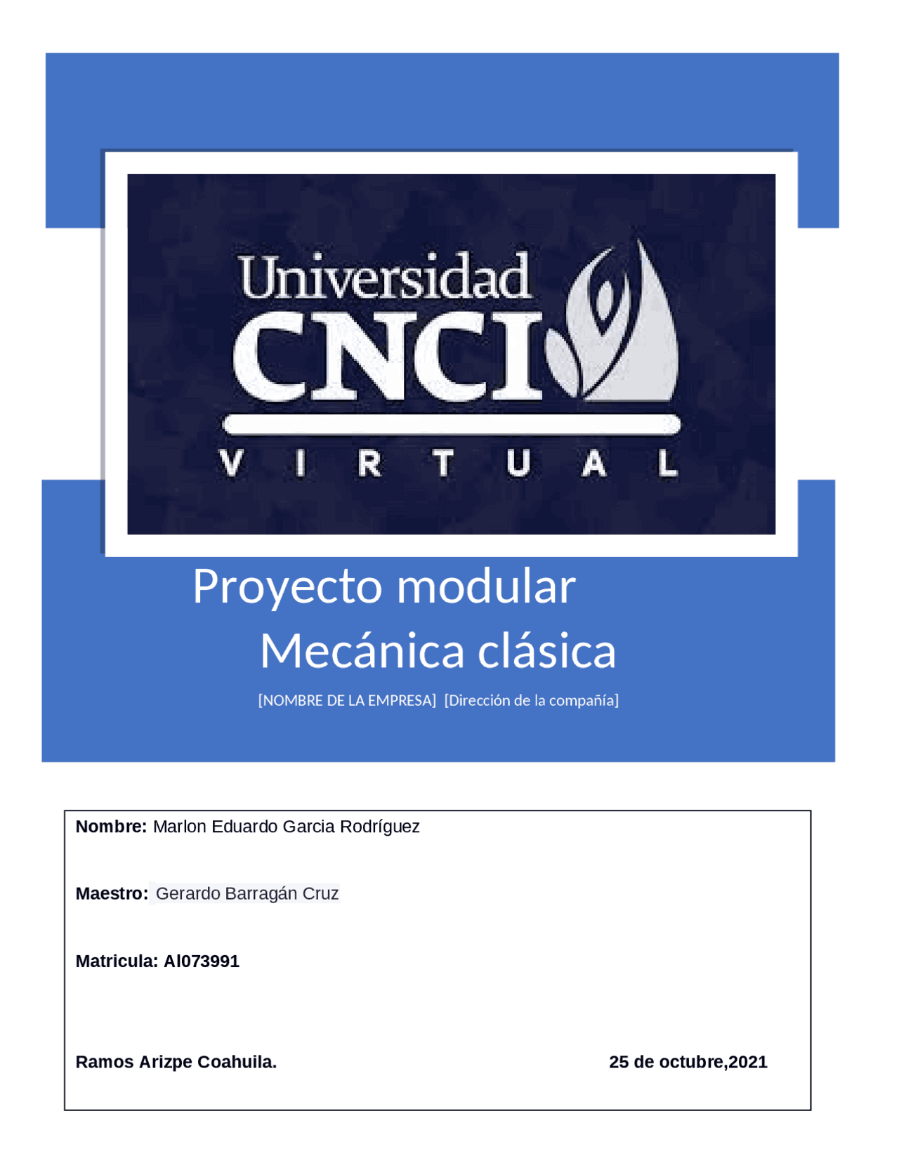 Proyecto Modular De Mecanica Clasica Resúmenes De Mecánica Clásica