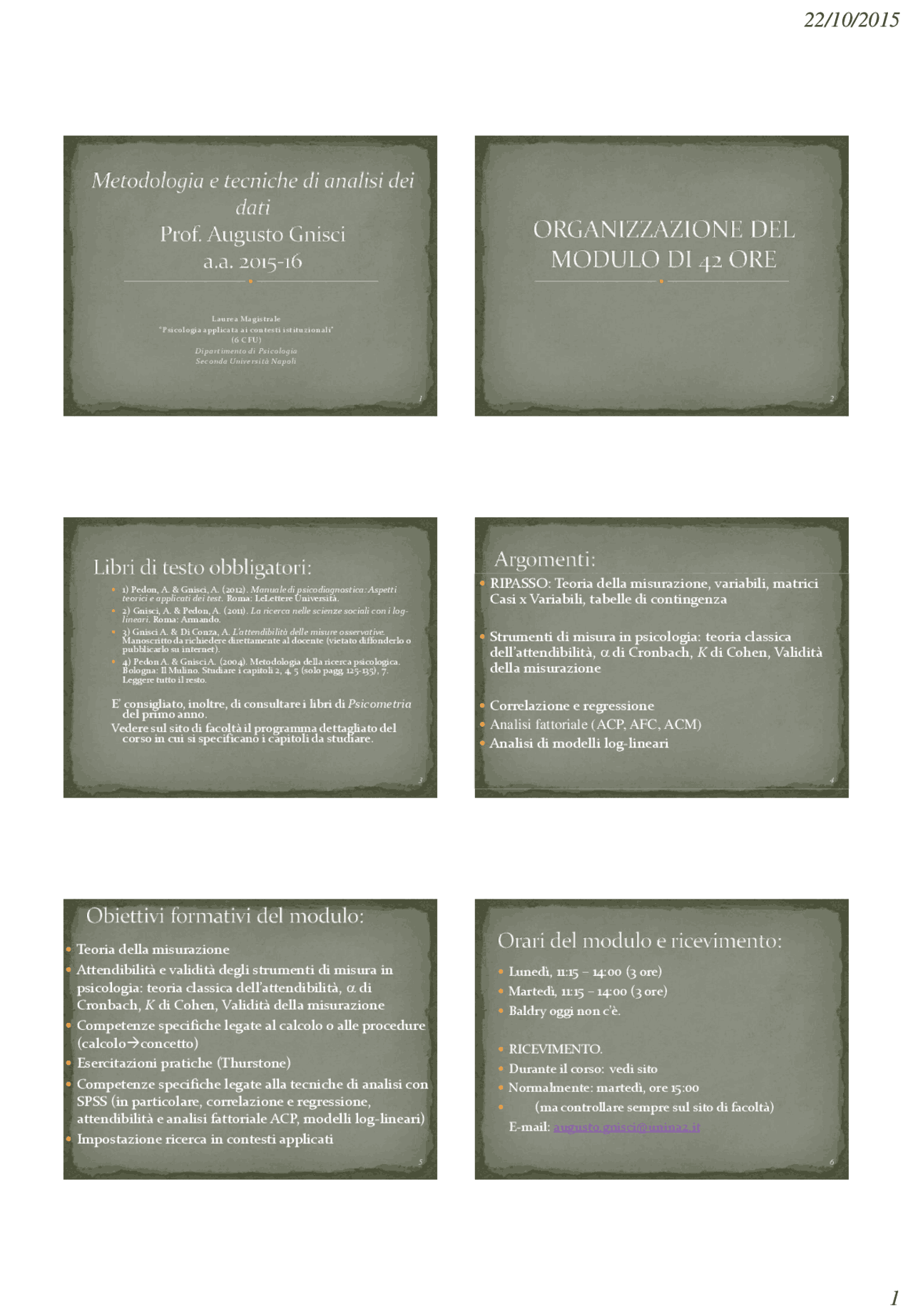 Side Corso Di Metodologia Docsity