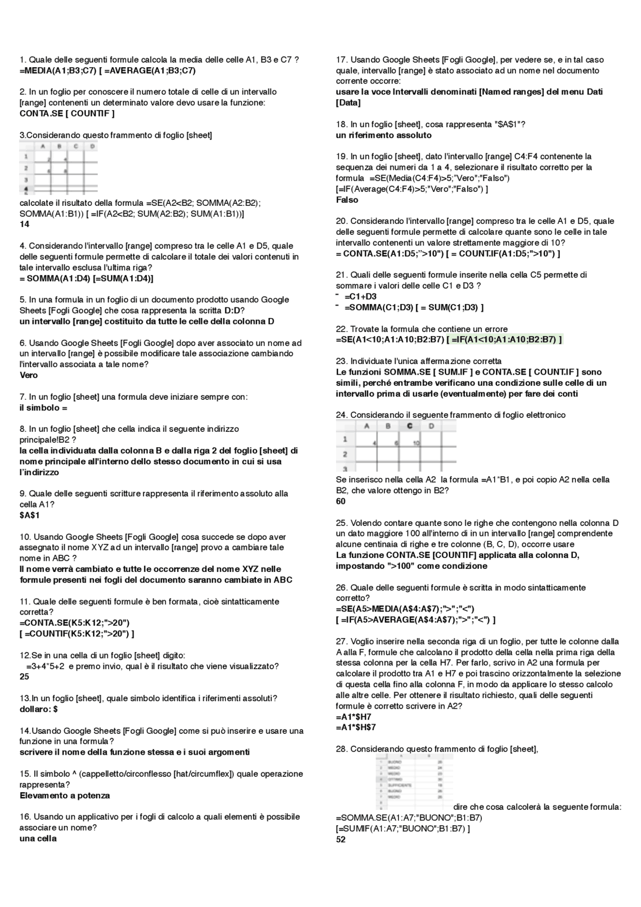 Esercizi con soluzioni - Docsity