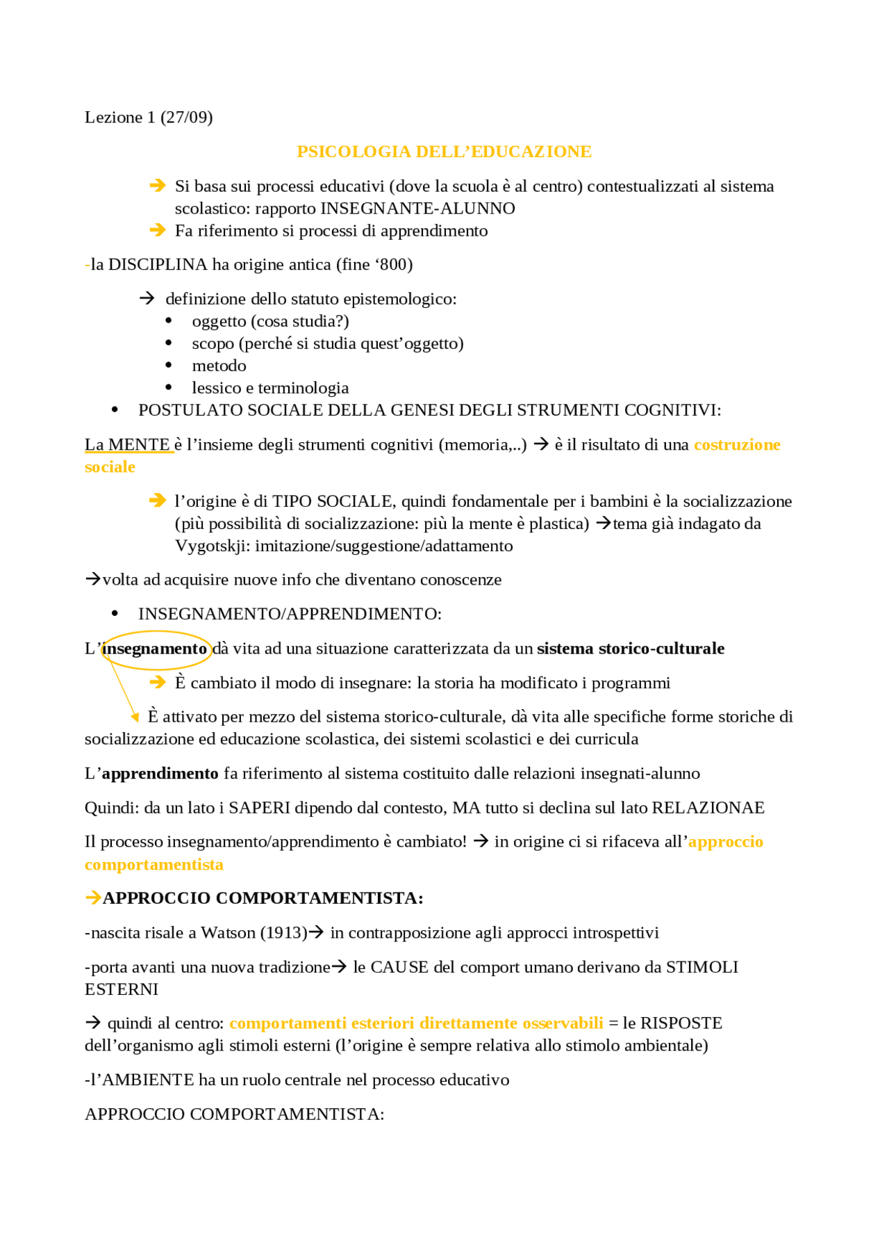 Appunti Completi Del Corso Docsity