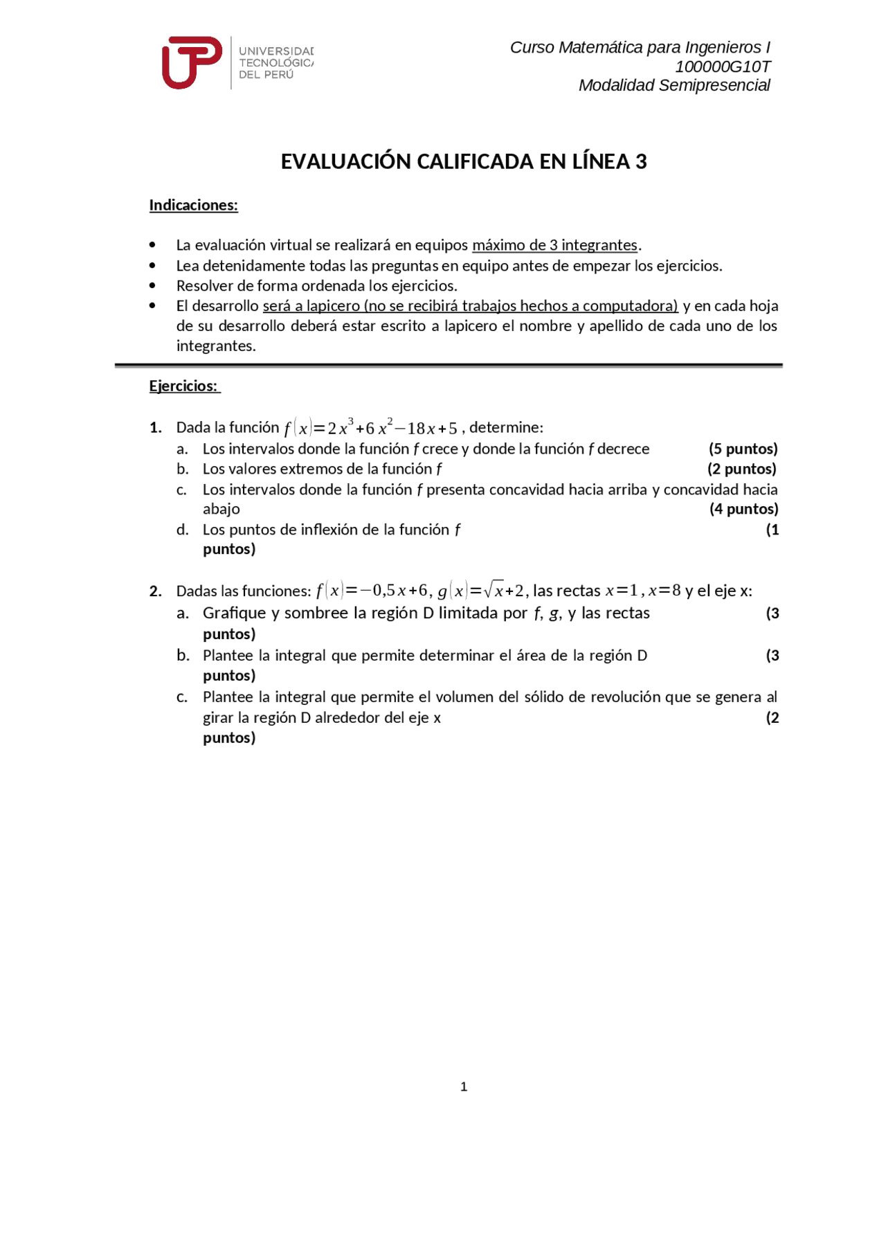 EvaluaciÓn Calificada En Linea 3 Exámenes Selectividad De Matemáticas