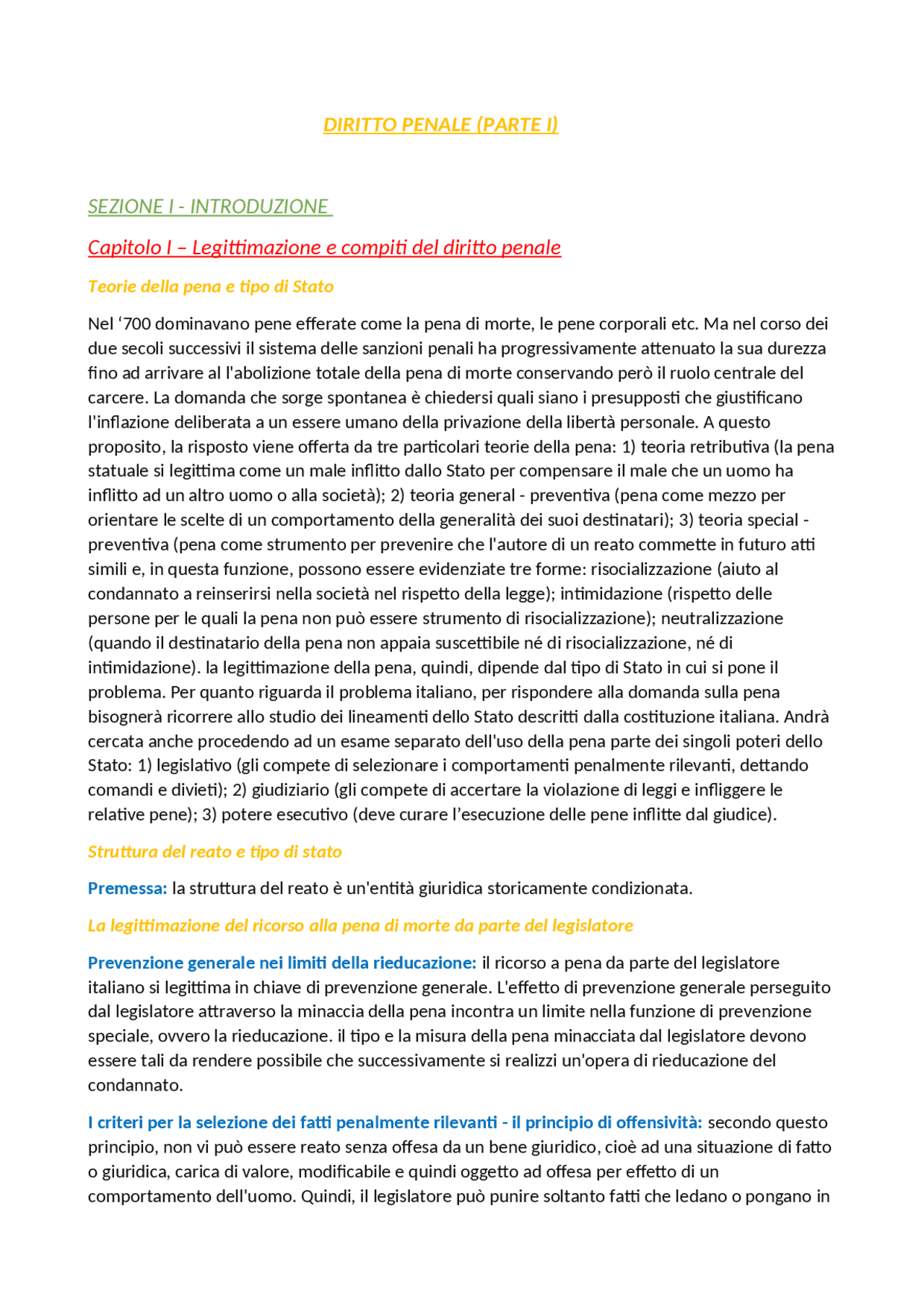 Manuale Di Diritto Penale Docsity