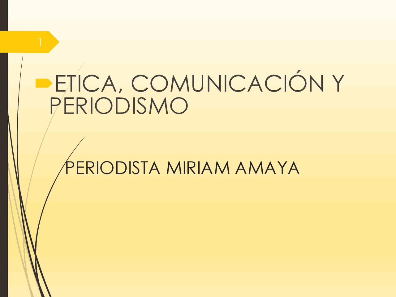 Guías, información sobre Ética periodística - Docsity