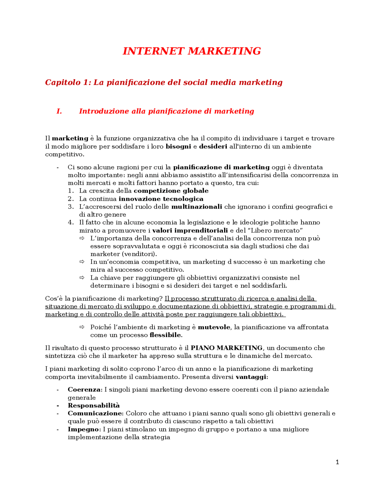 Social Media Marketing Riassunto Docsity