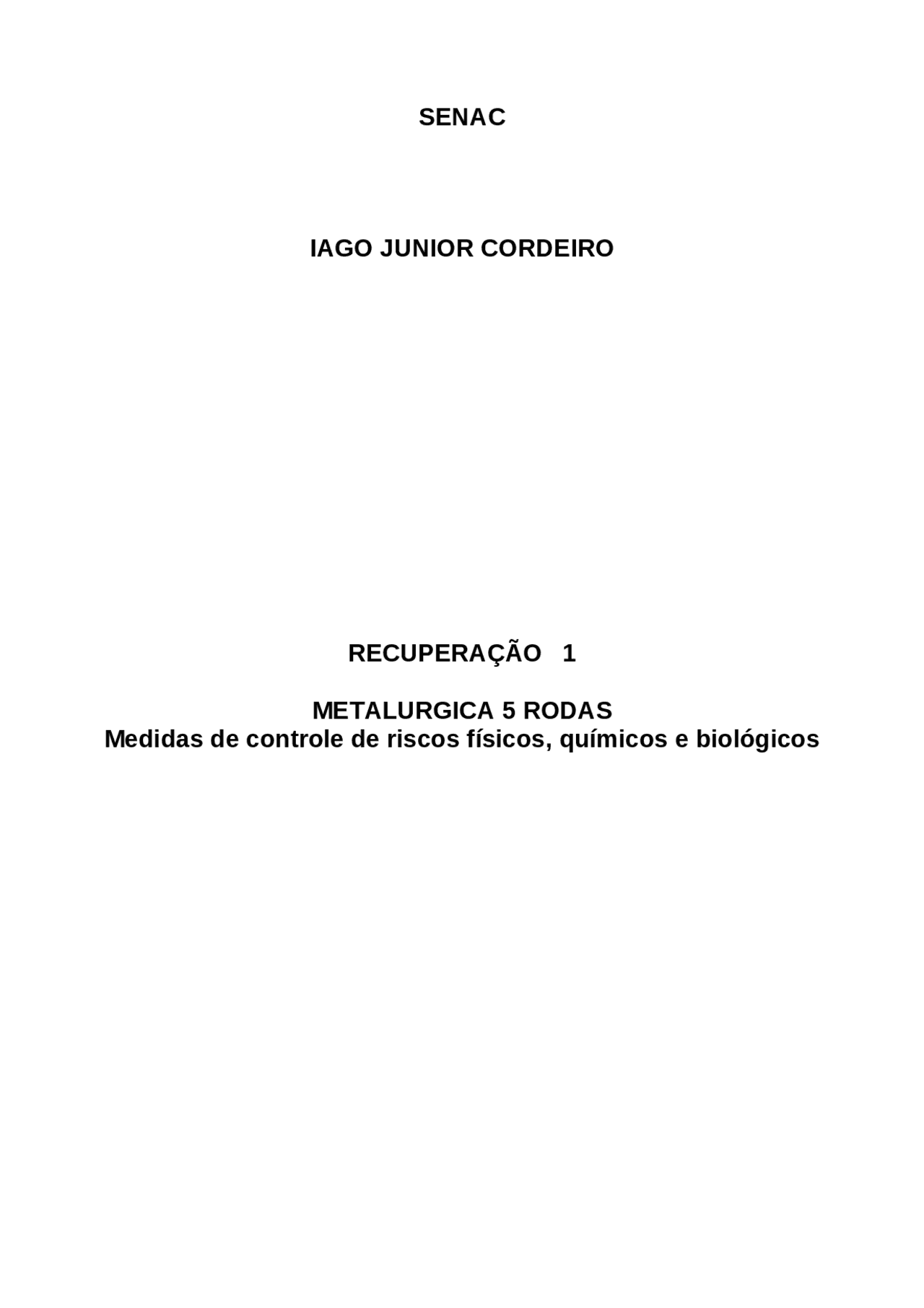 Atividade 1 Segurança Do Trabalho Docsity