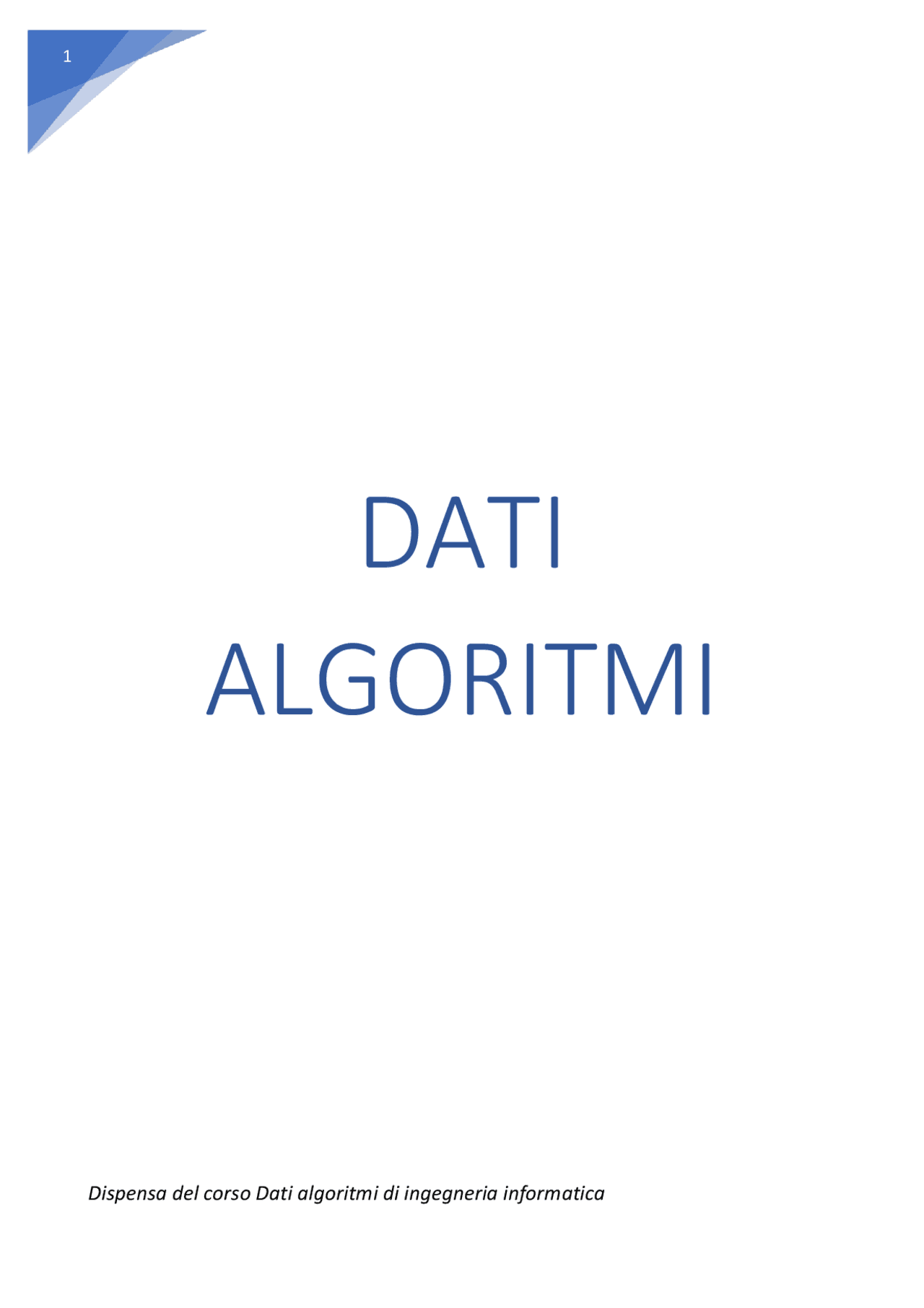 Strutture Dati E Algoritmi Docsity