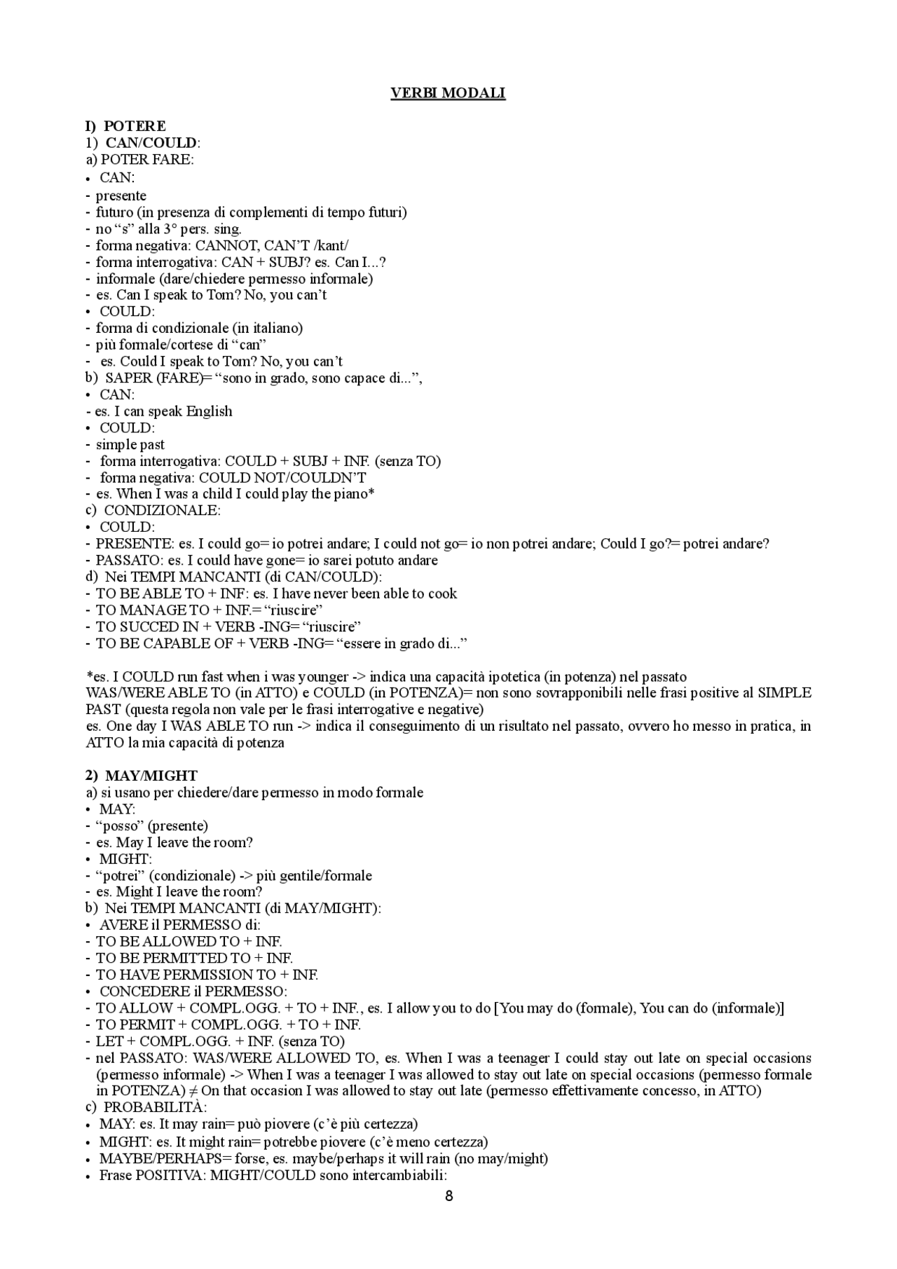 Appunti Lingua Inglese 1 Appunti Di Lingua Inglese Docsity