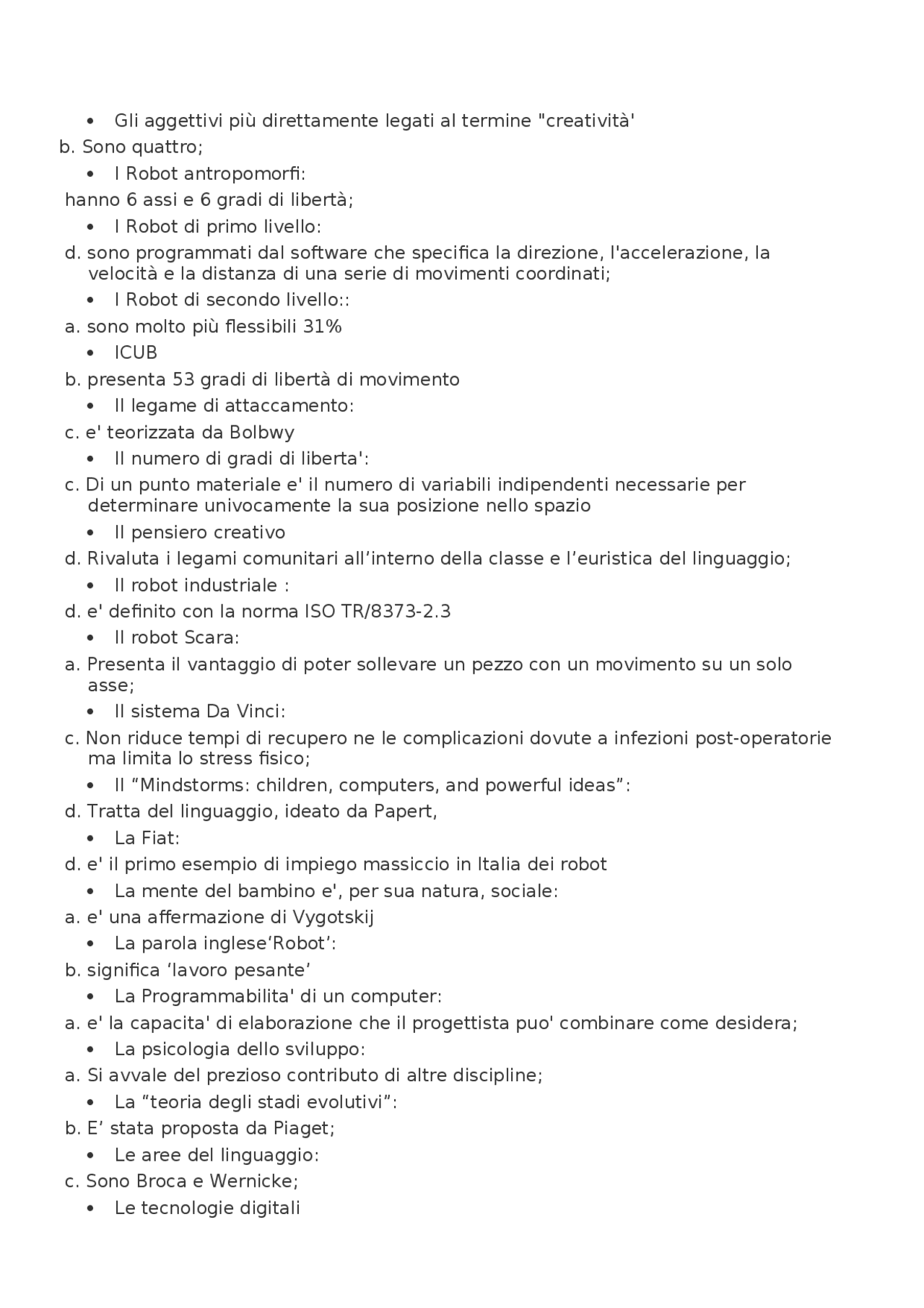 Esercitazione Esame Coding Docsity