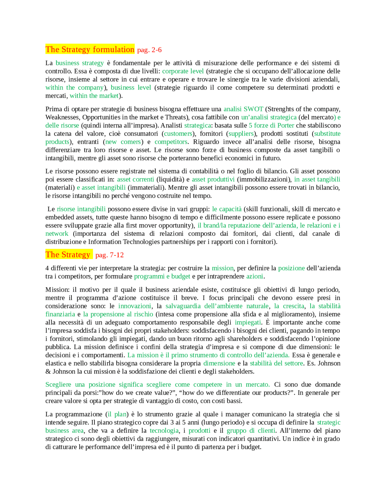 Elementi Di Programmazione Aziendale Docsity