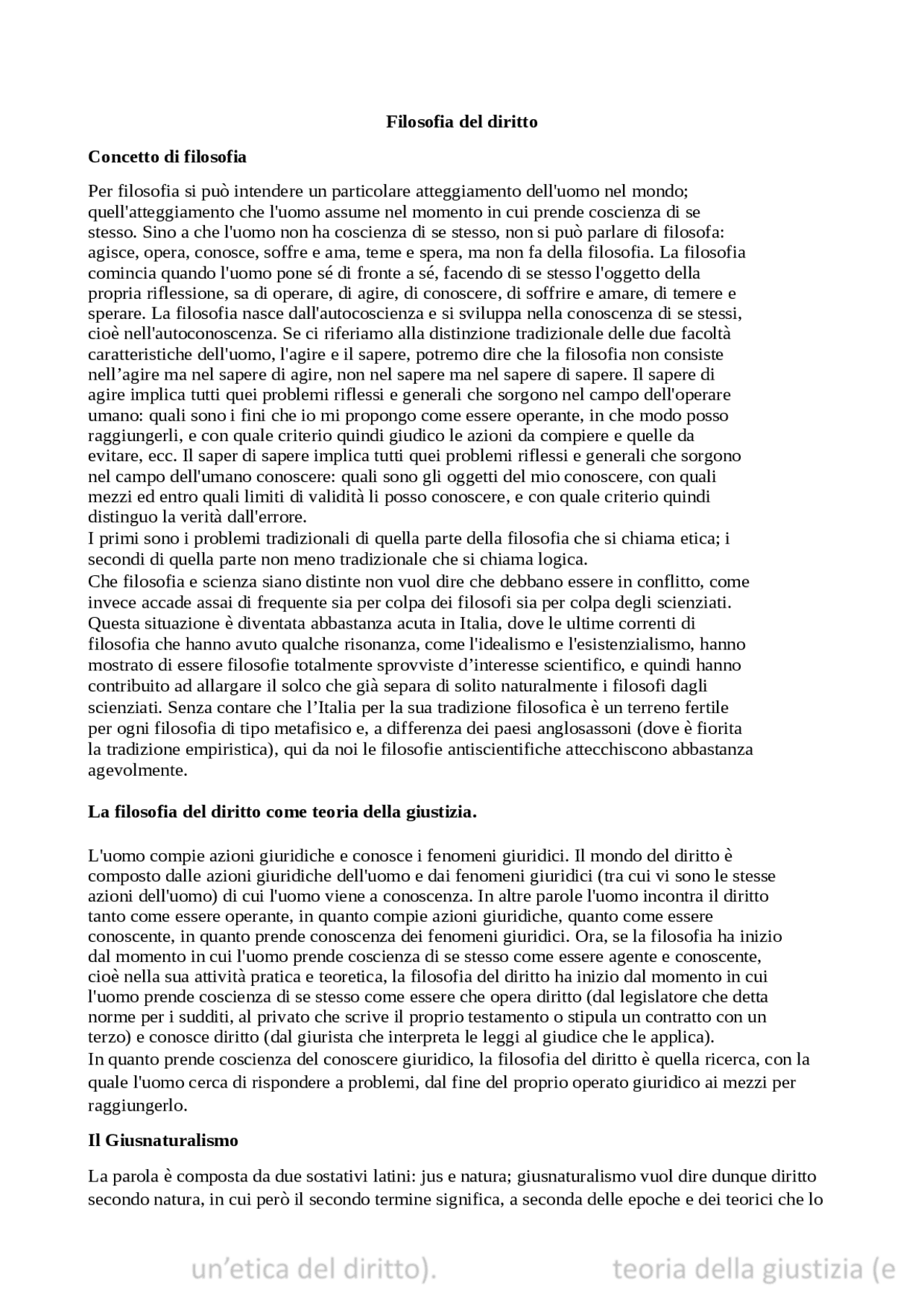 Filosofia Del Diritto Docsity