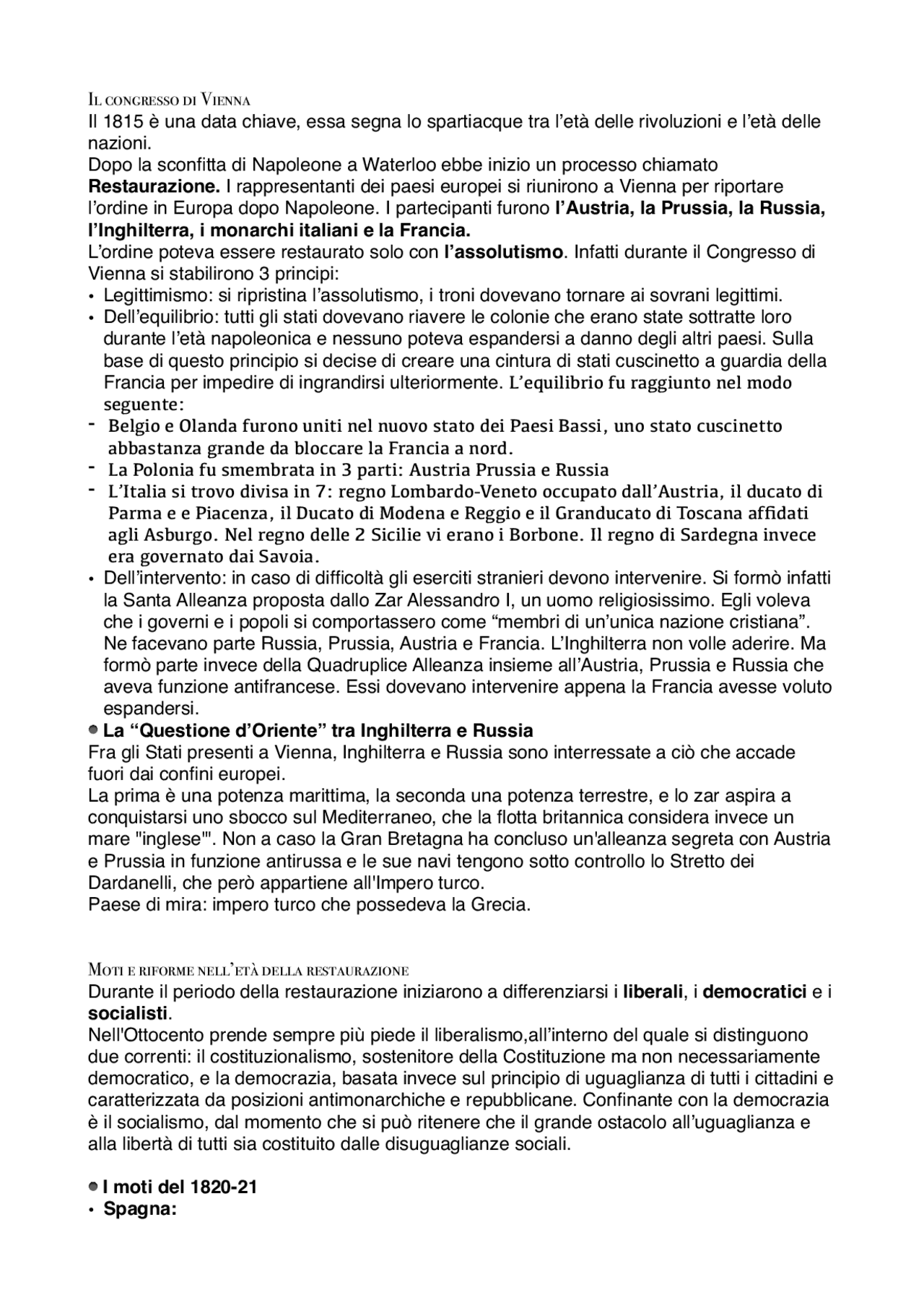 Riassunto Moti 20 21 Docsity