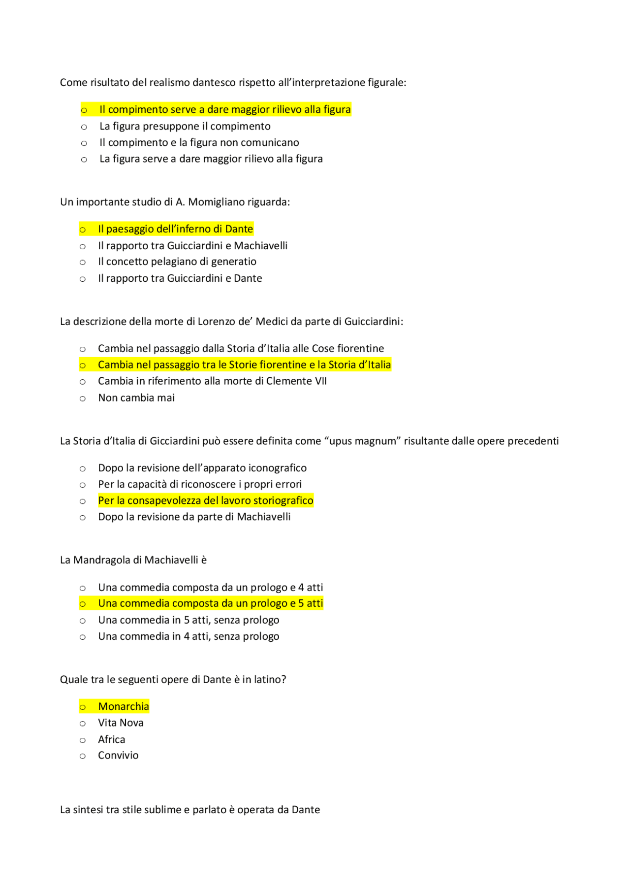 Domande A Risposta Aperta Docsity