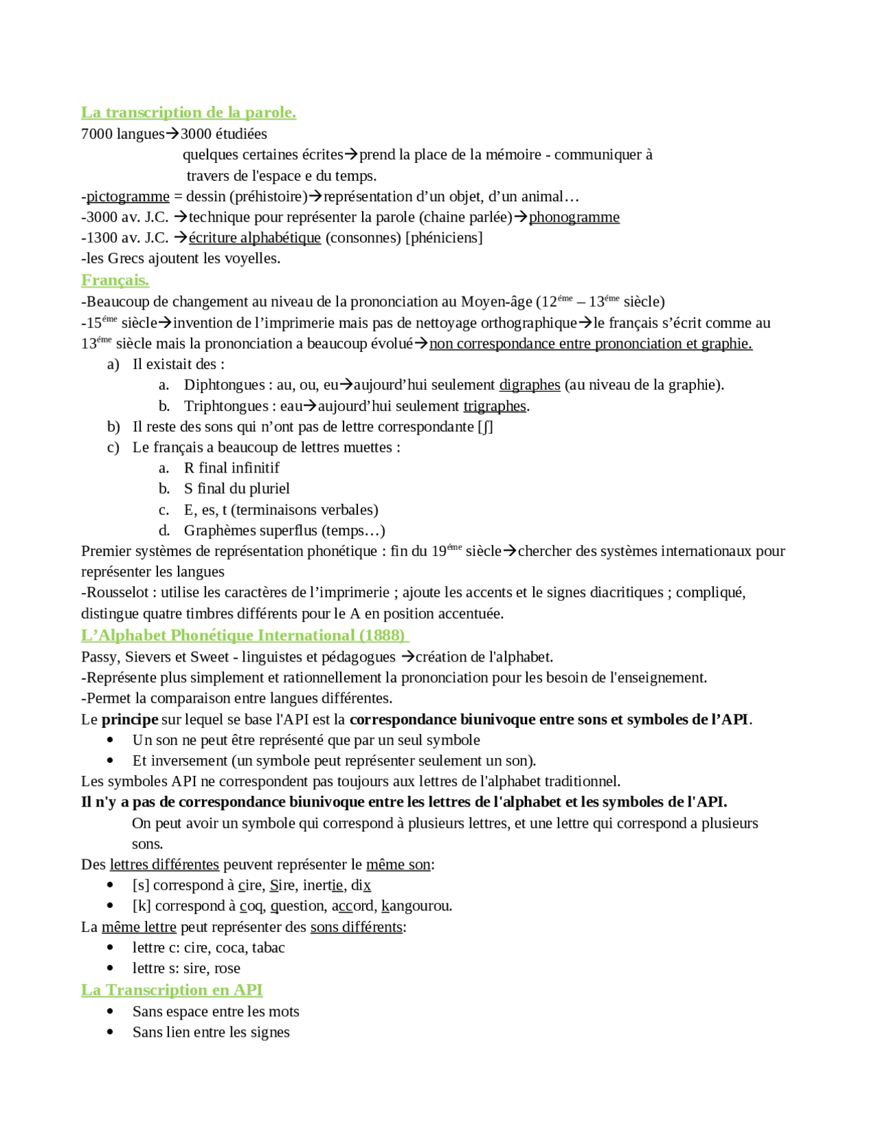 Appunti Fonologia Francese 1 Murano Appunti Di Lingua Francese Docsity