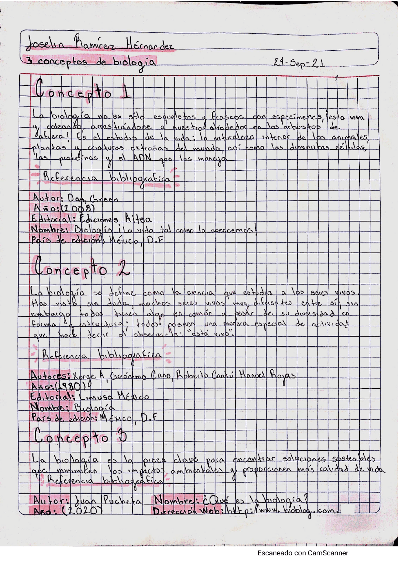 Conceptos De Biología Docsity
