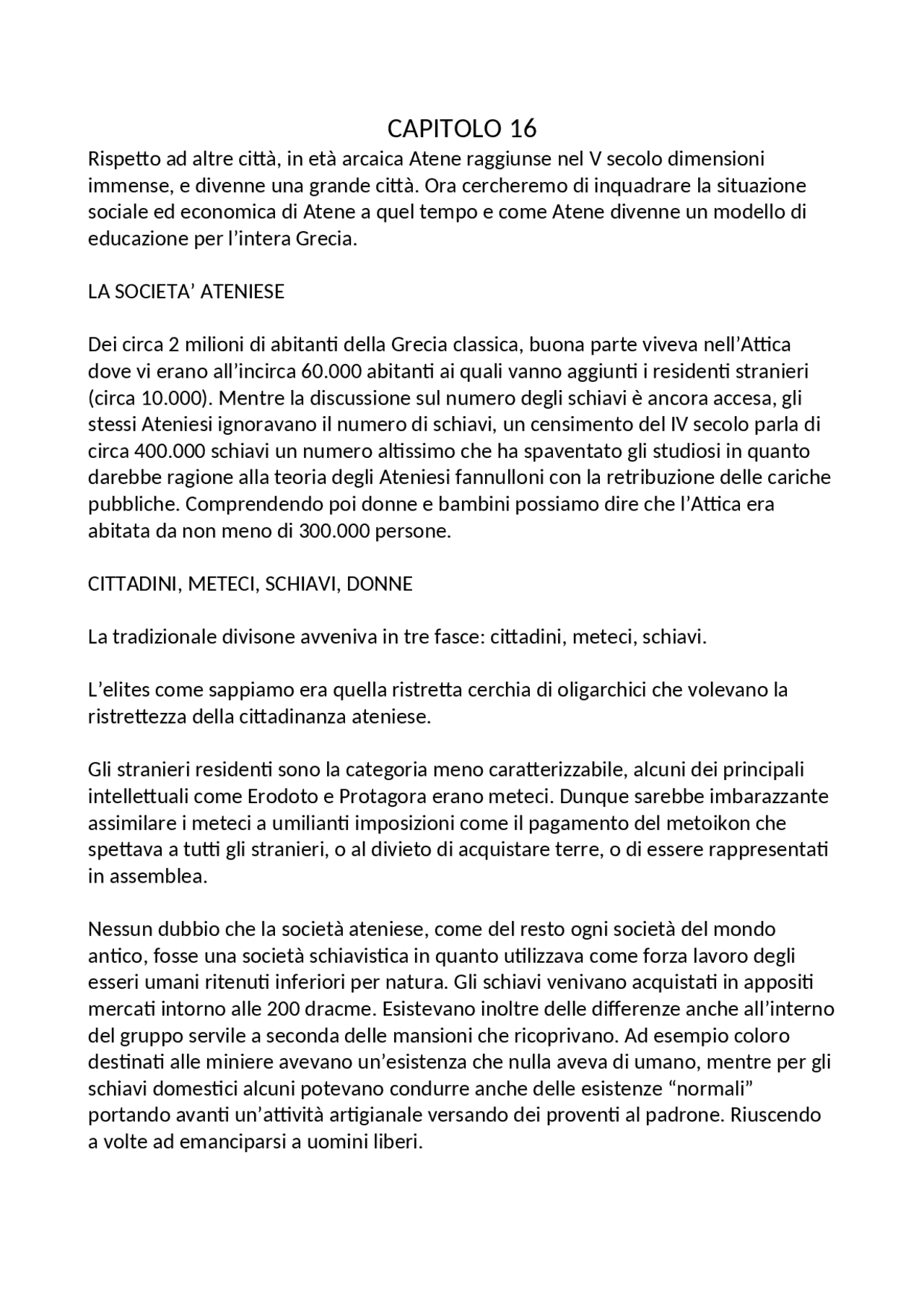 Riassunto Storia Greca Docsity