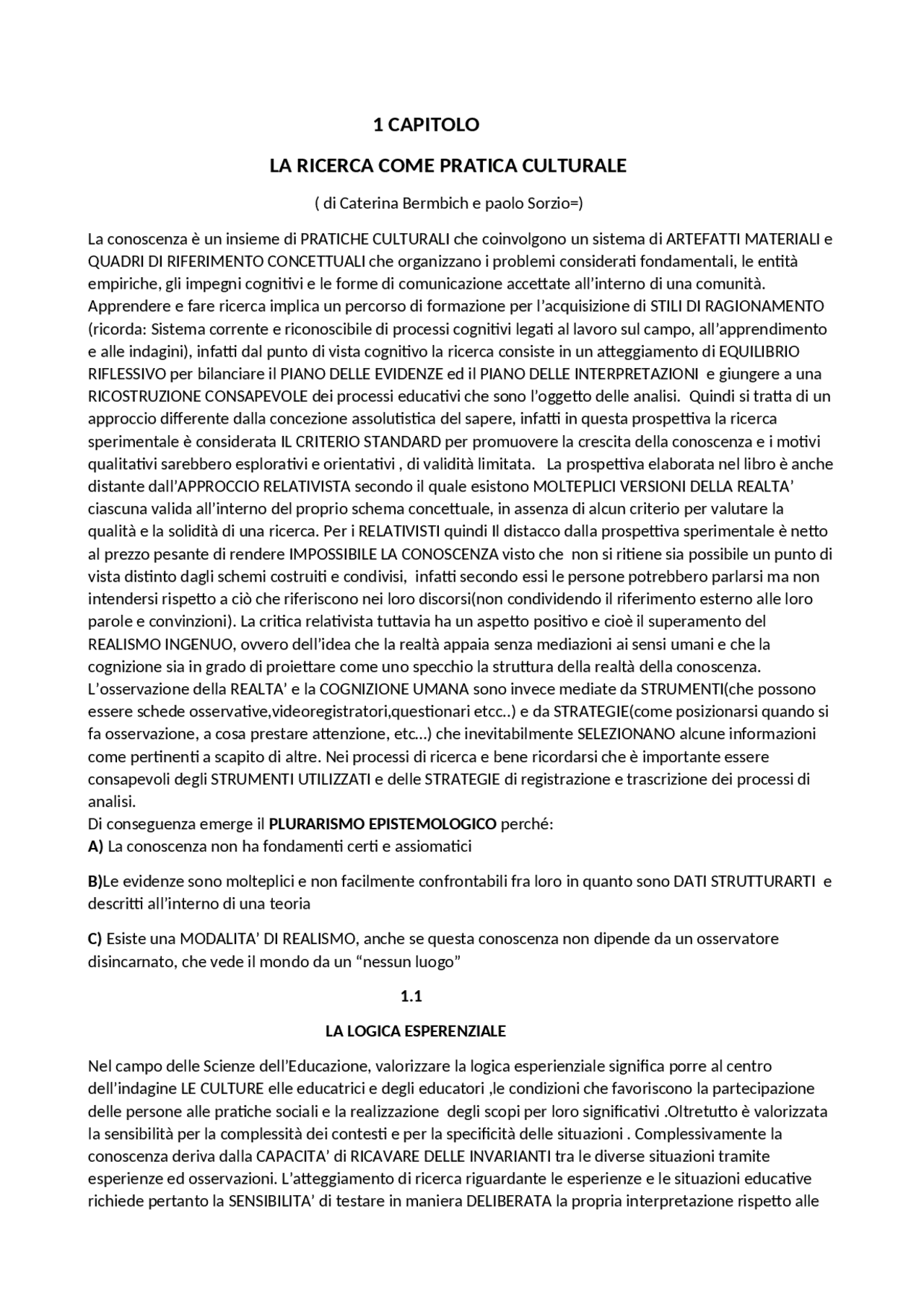 Riassunto Libro Ricerca Empirica Docsity