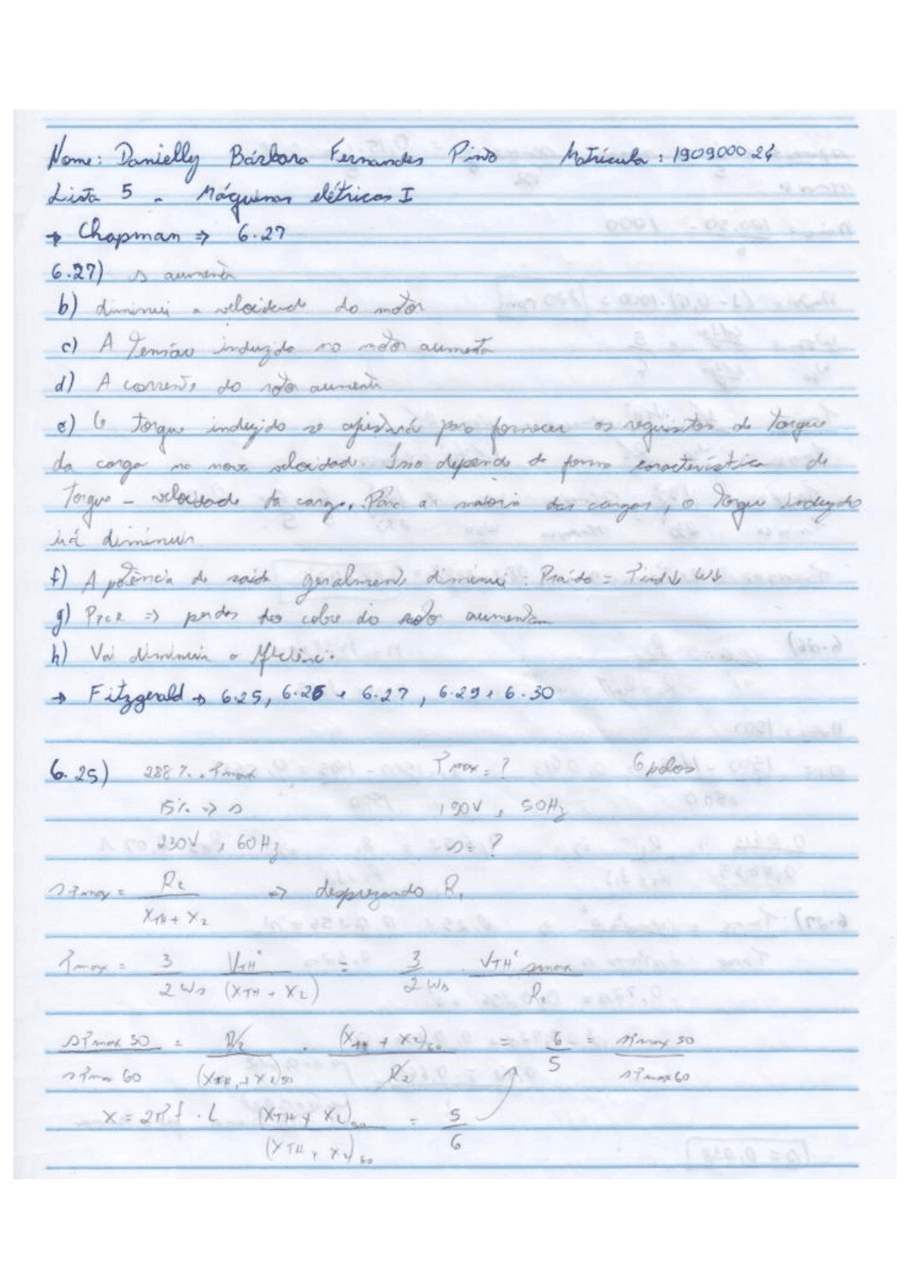 Lista De Exercícios Sobre Máquinas De Indução Docsity