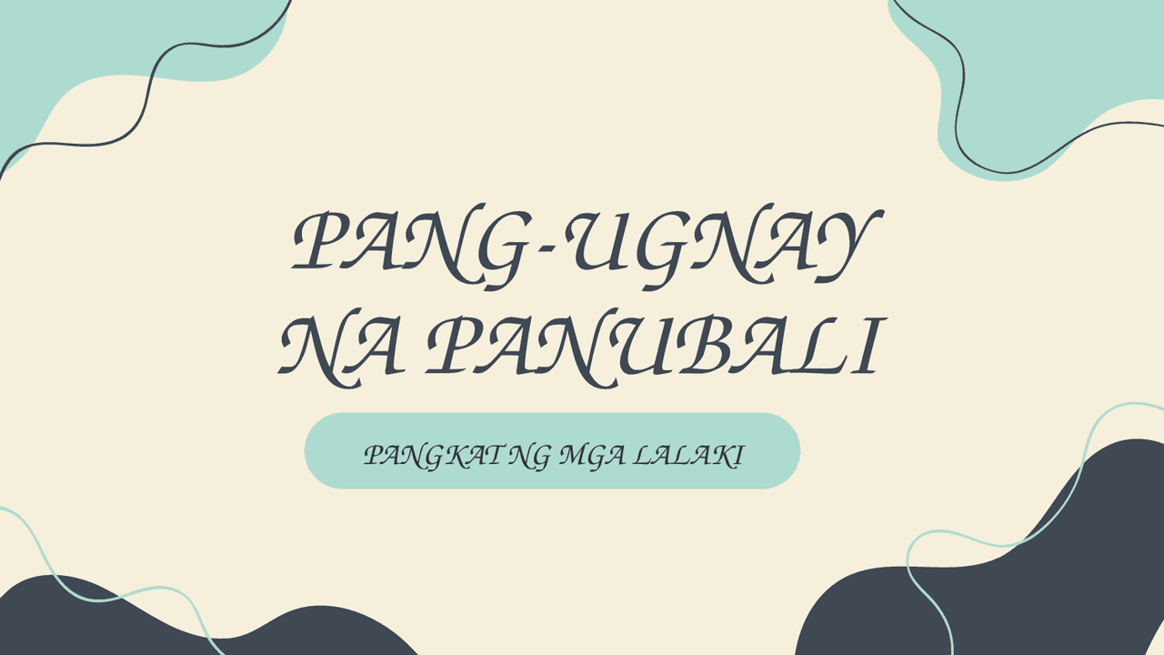 PANG-UGNAY NA PANUBALI REPORTING POWERPOINT - Docsity