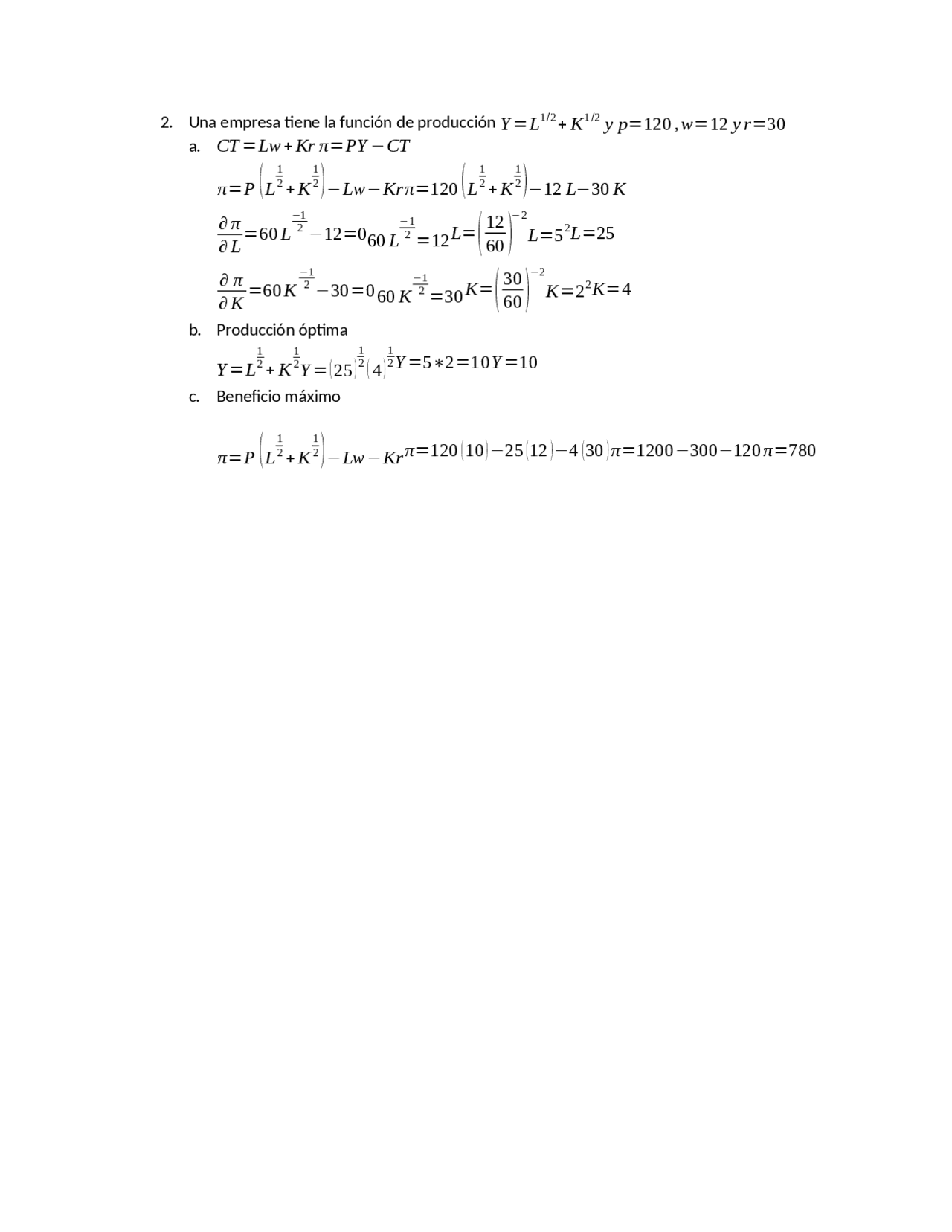 Ejercicios Microeconomía 2 Solucionados Docsity