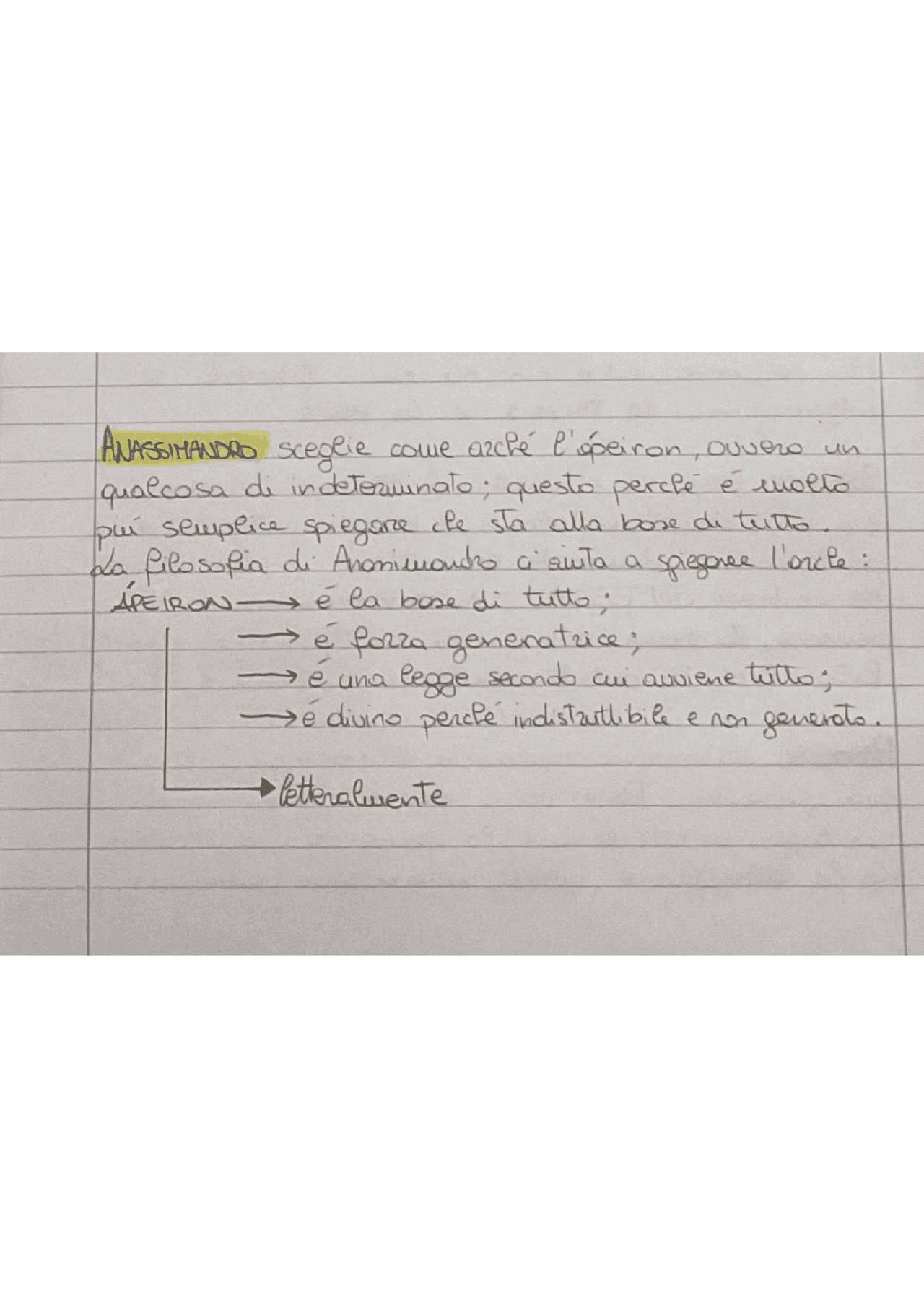Anassimandroriassuntobreve Docsity