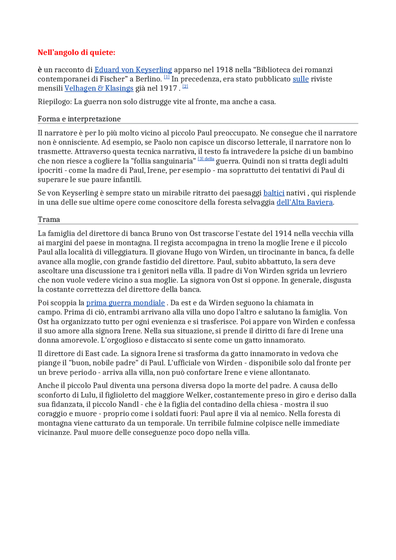 Sintesi Dellopera Docsity