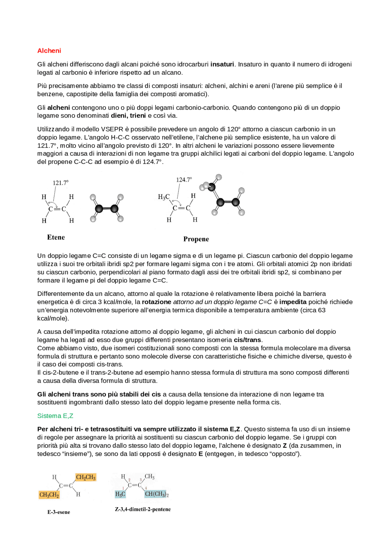 Reazioni Degli Alcheni Docsity