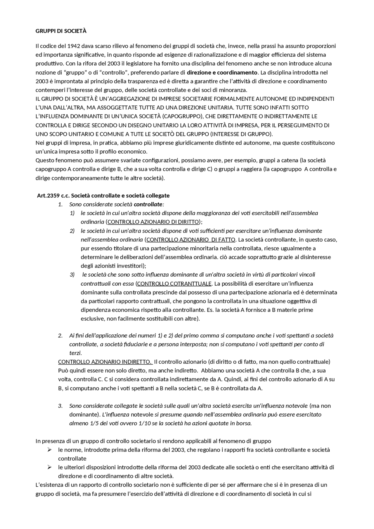 Gruppi Di Società Docsity