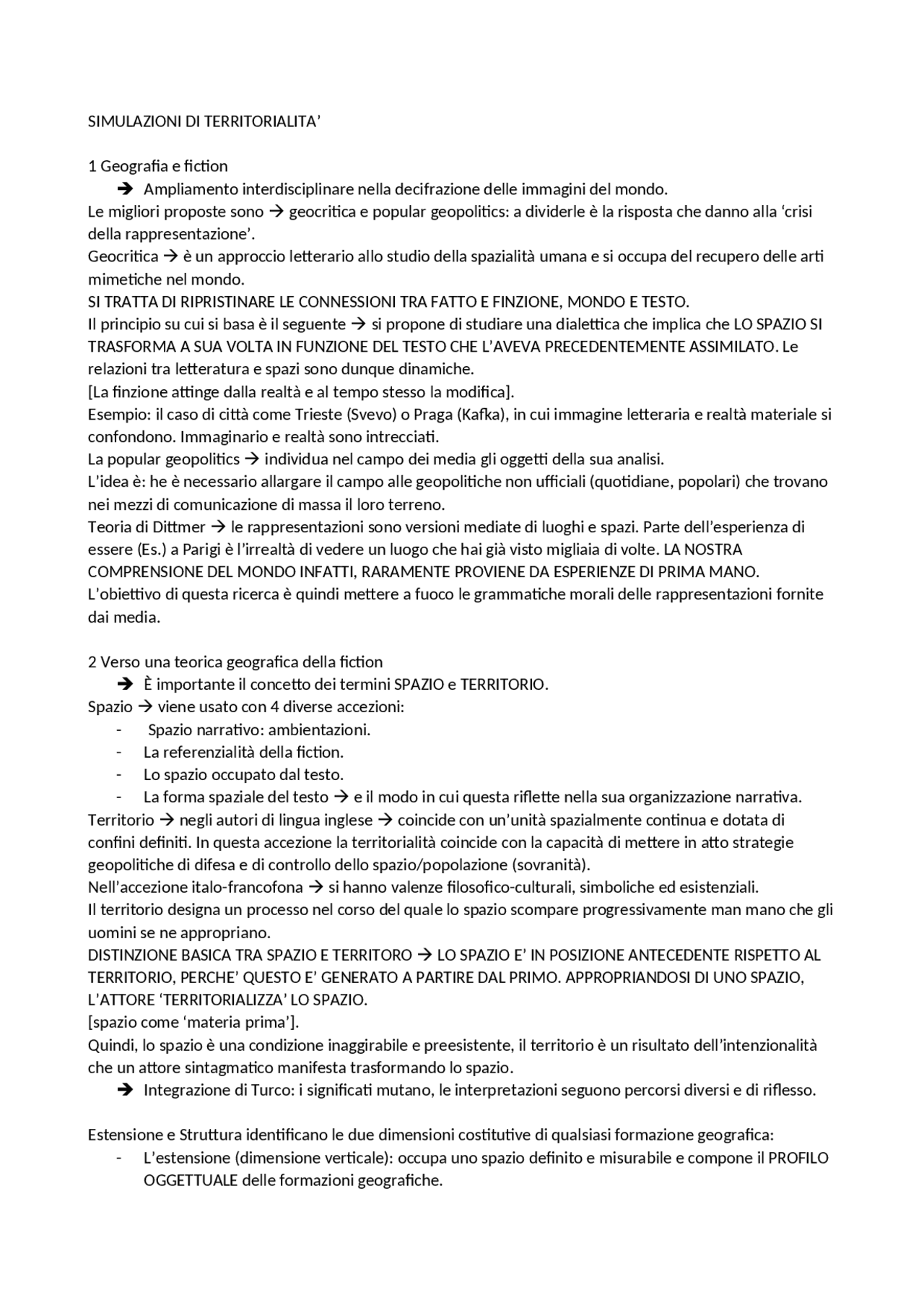 Appunti Geografia Della Comunicazione Docsity